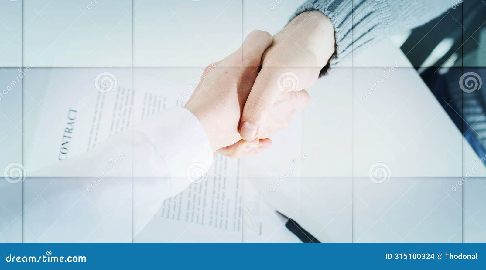 Handshake, Geometric Pattern Stock Photo - Image of hands, agreement ...