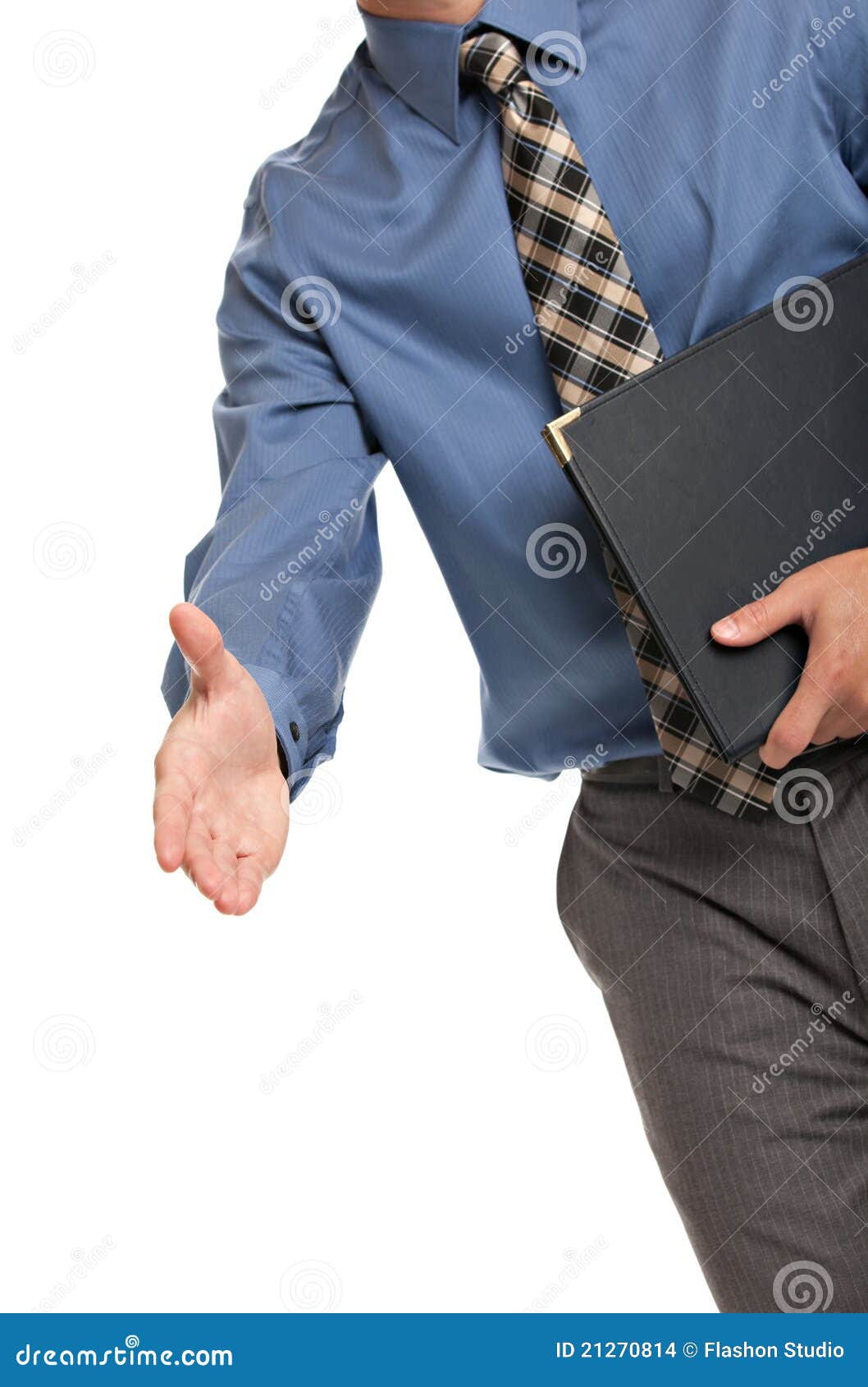 Handshake Gesture. Unrecognizable Positive Bearded Nan Stretching Hand ...