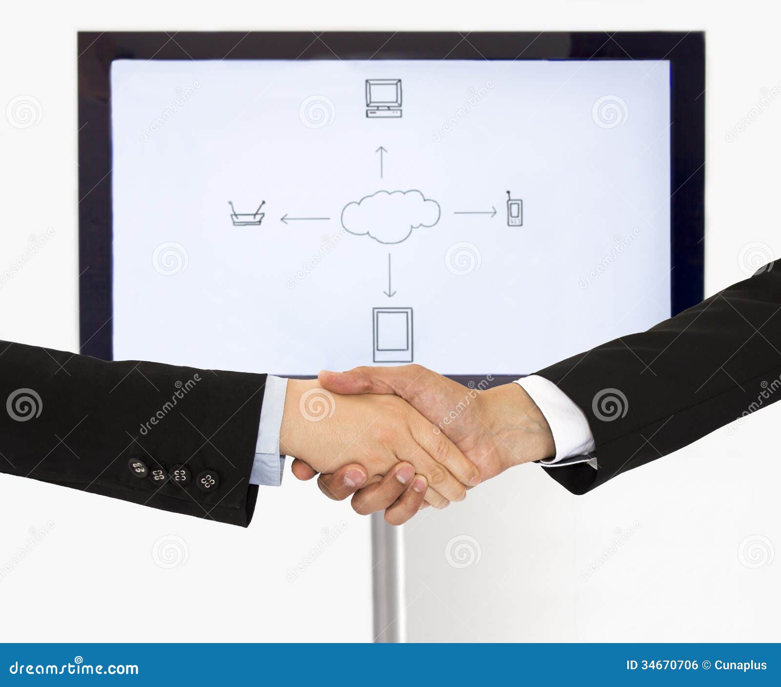 Handshake for Global Communication Stock Photo - Image of businesswoman ...
