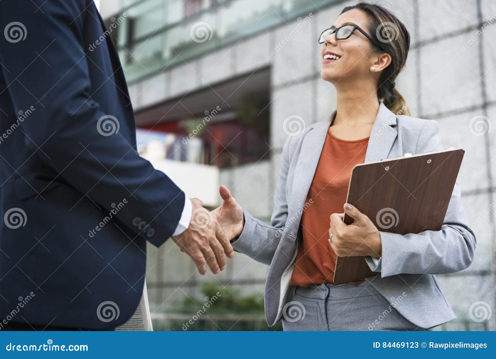 Handshake Greeting Corporate Business People Concept Stock Image ...
