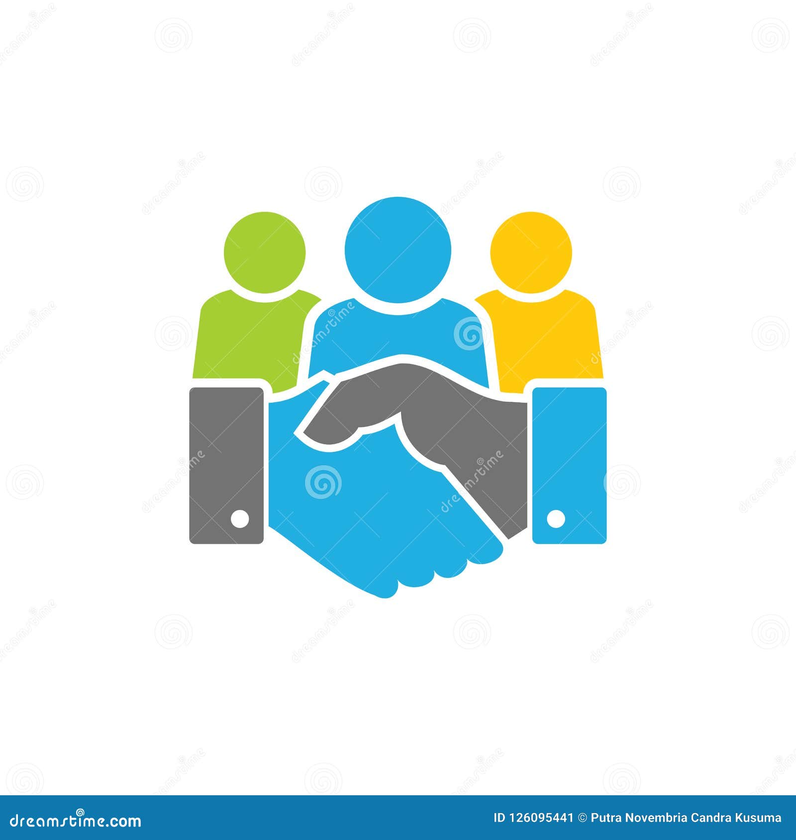 Handshake Group Logo Icon Design Stock Vector - Illustration of design ...