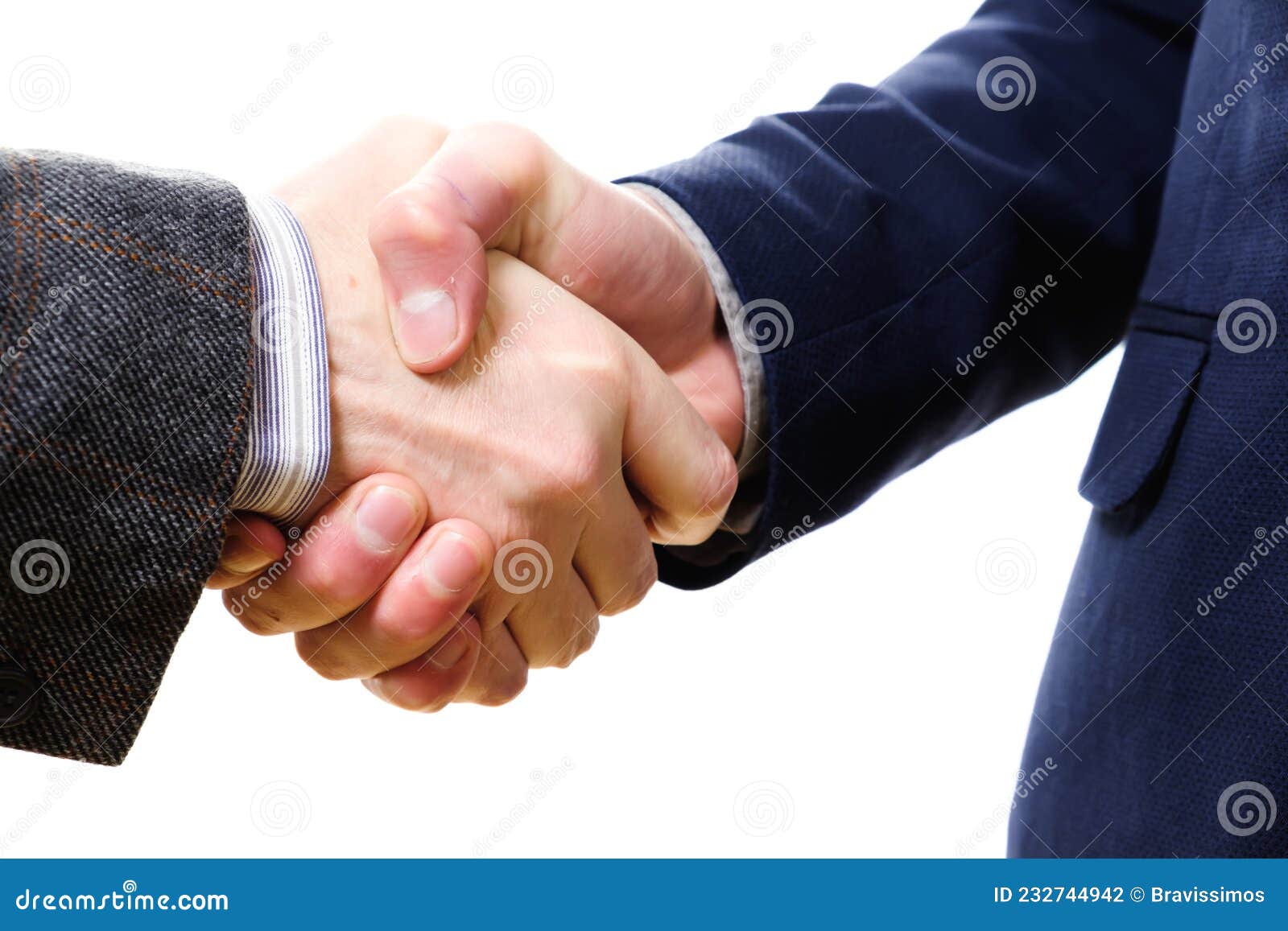 Handshake - Hand Holding on White Background Stock Photo - Image of ...