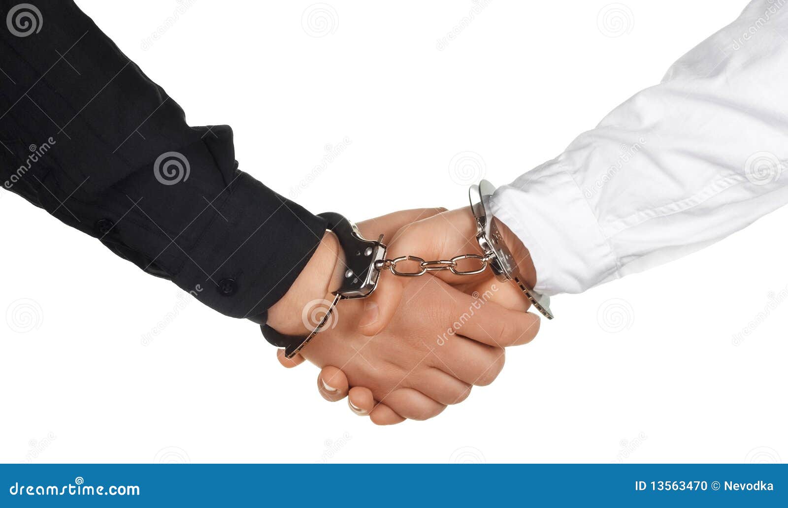 Handshake With Handcuffs Royalty-Free Stock Photo | CartoonDealer.com ...