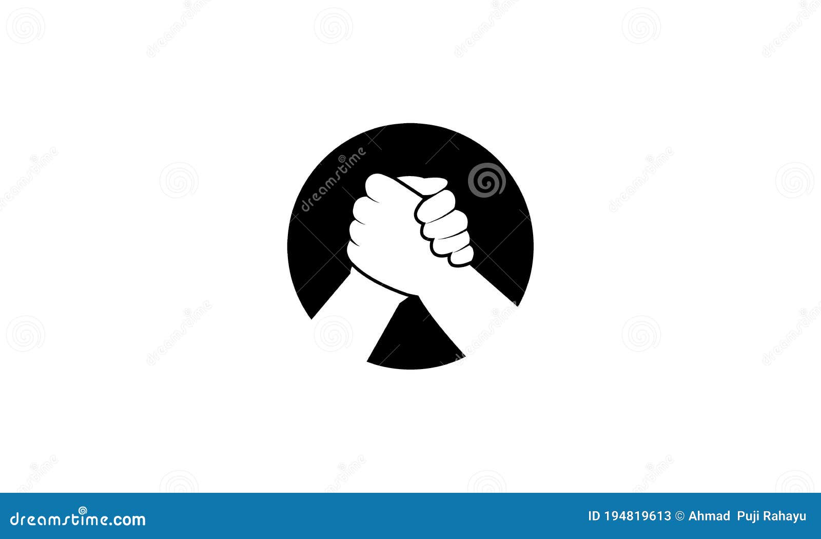 Handshake or Hands Clenched Logo Design Stock Vector - Illustration of ...
