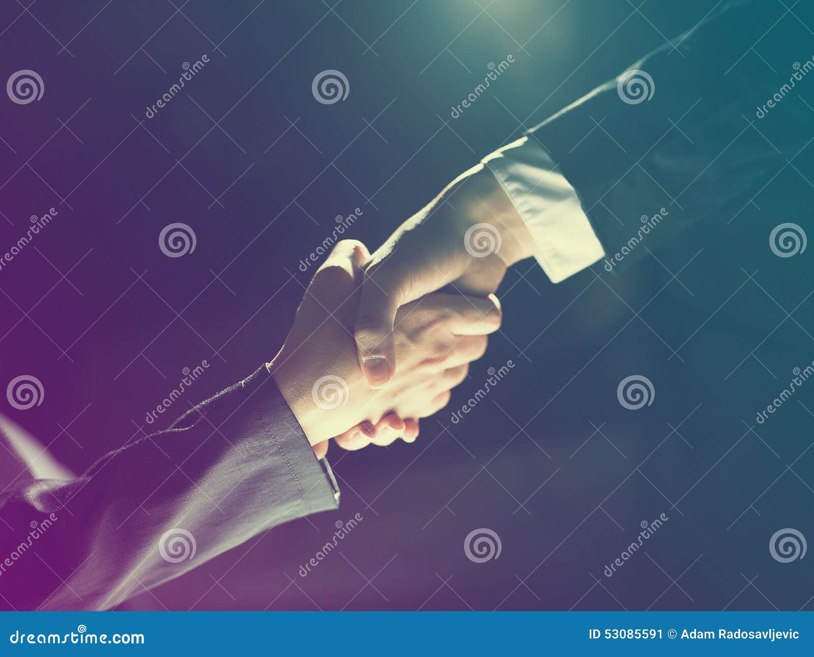 Handshake Handshaking on Light and Dark Stock Image - Image of ...