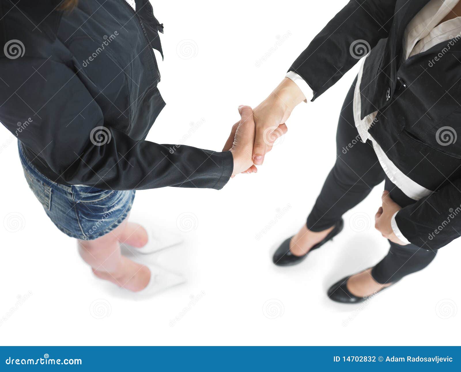 Handshake Handshaking of Two Business Woman Stock Photo - Image of ...