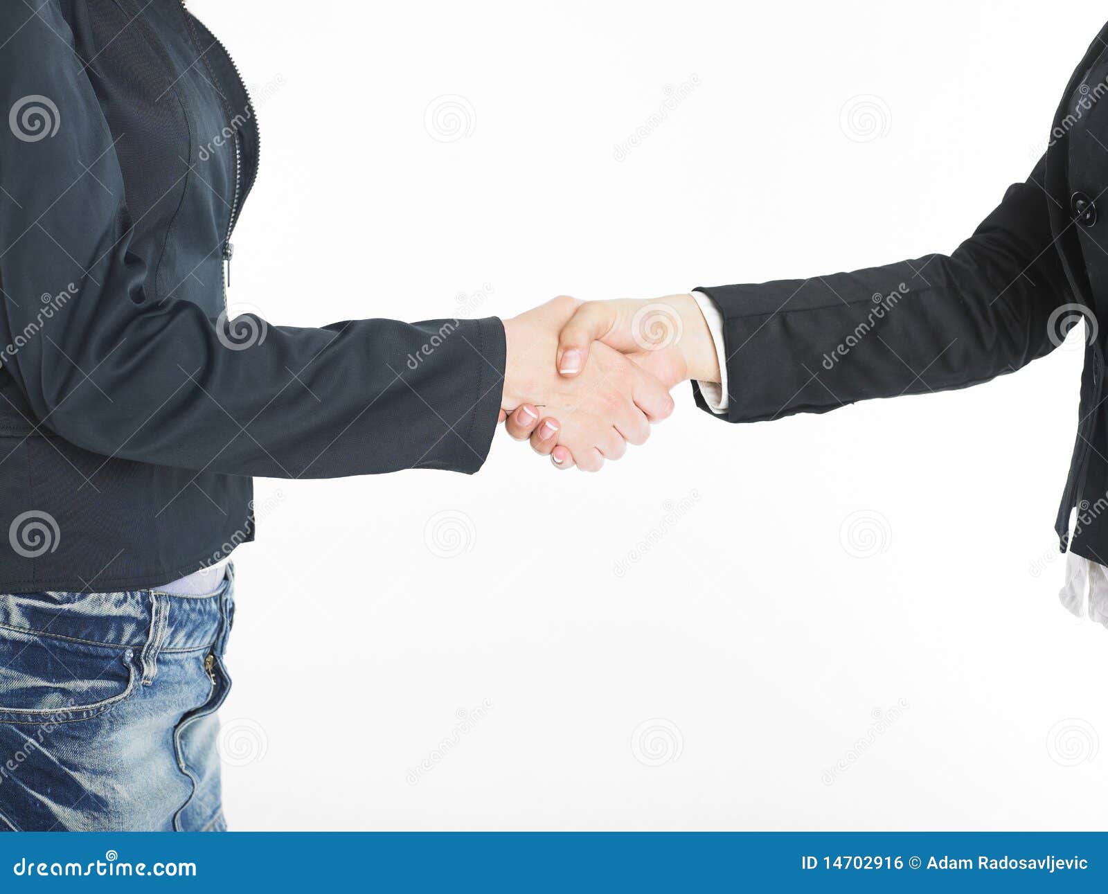 Handshake Handshaking of Two Business Woman Stock Photo - Image of ...
