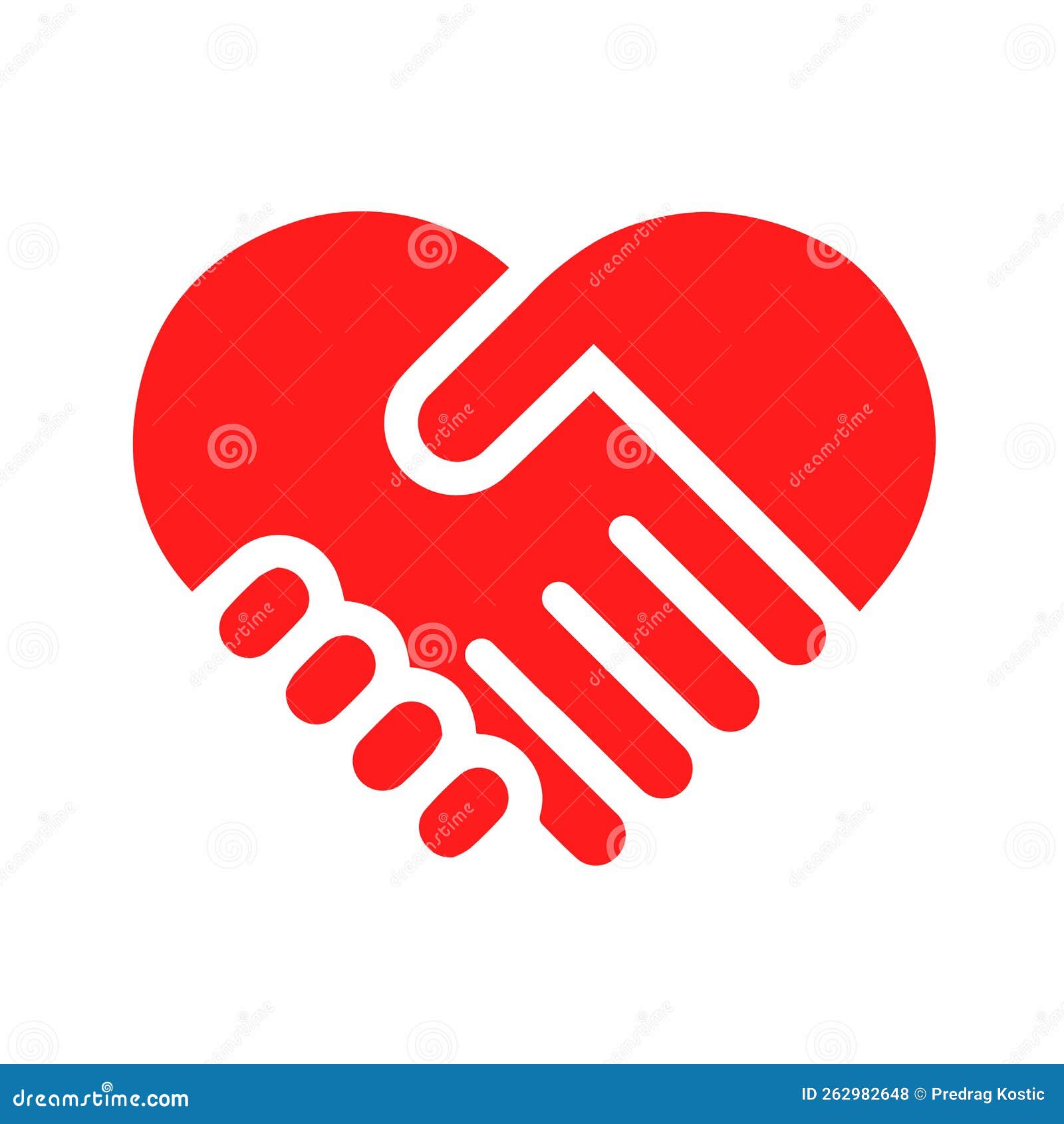 Handshake in heart icon stock illustration. Illustration of diagram ...