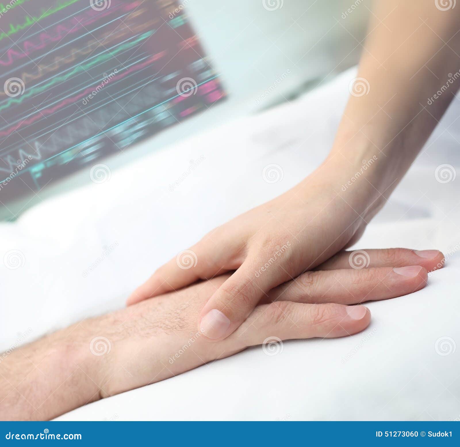 Handshake in Hospital Care and Assistance Concept Stock Photo - Image ...