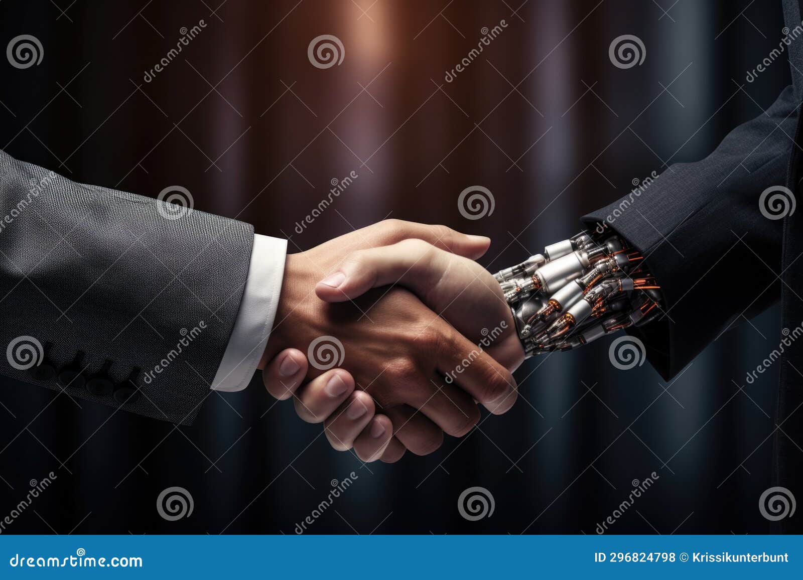 Handshake Human Hand and Robot Hand Business Concept AI Generated Stock ... Handshake Human Hand and Robot Hand Business Concept AI Generated Stock ...