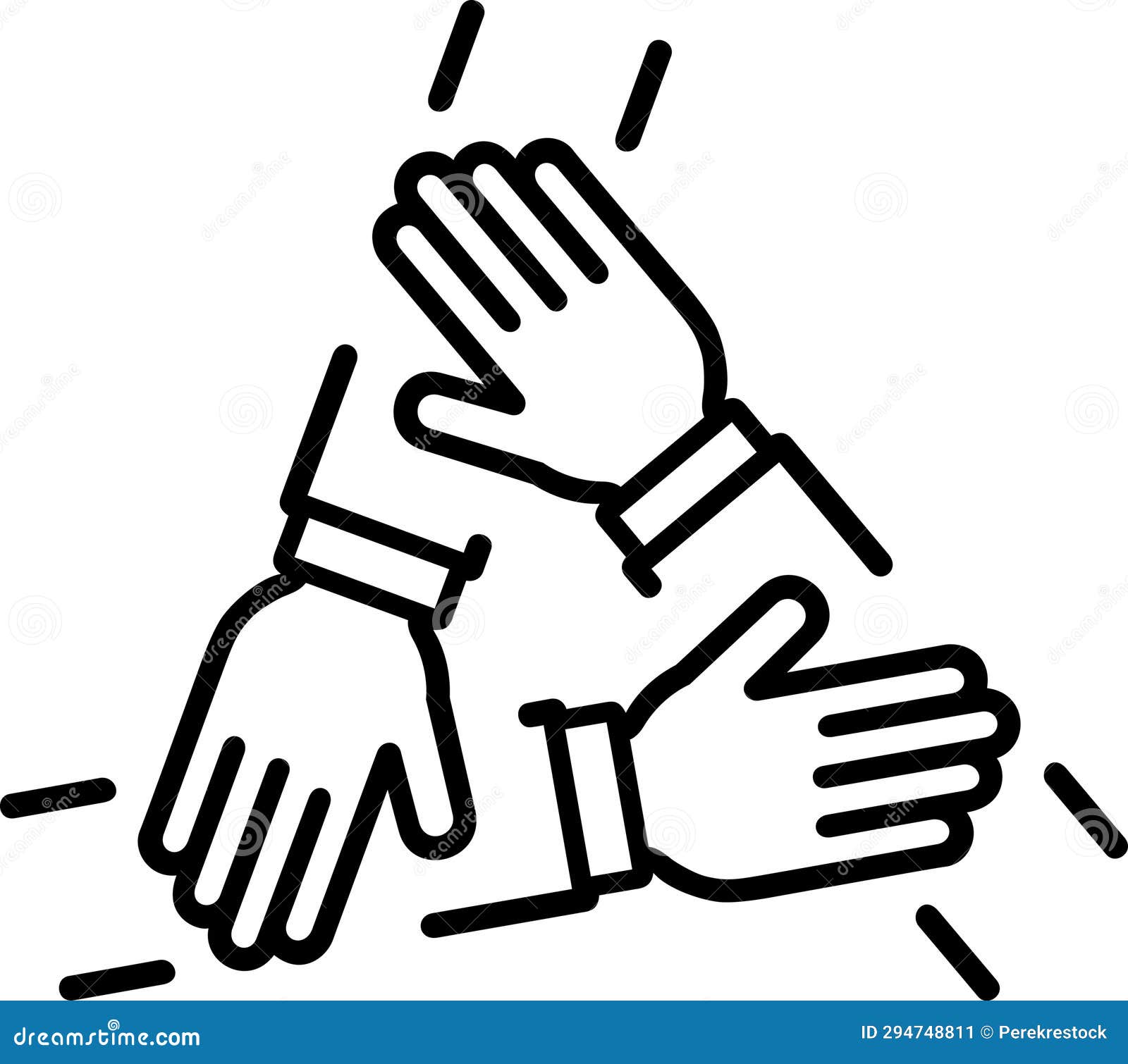 Handshake Icon As Concept of Support, Agreement or Partnership Stock ...
