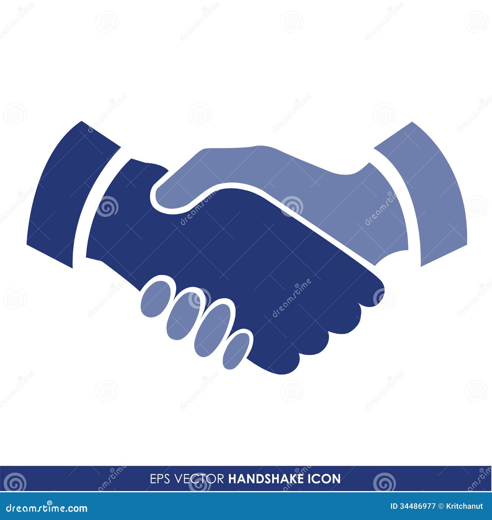 Handshake Icon Blue