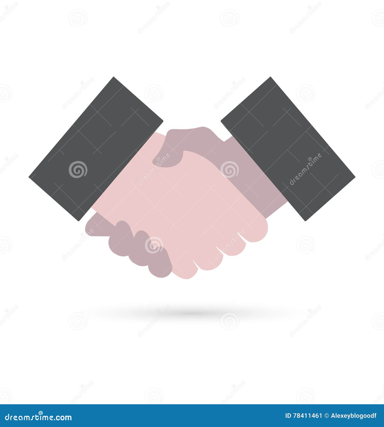 Handshake Icon, Flat Style. Vector Illustration. Stock Vector ...