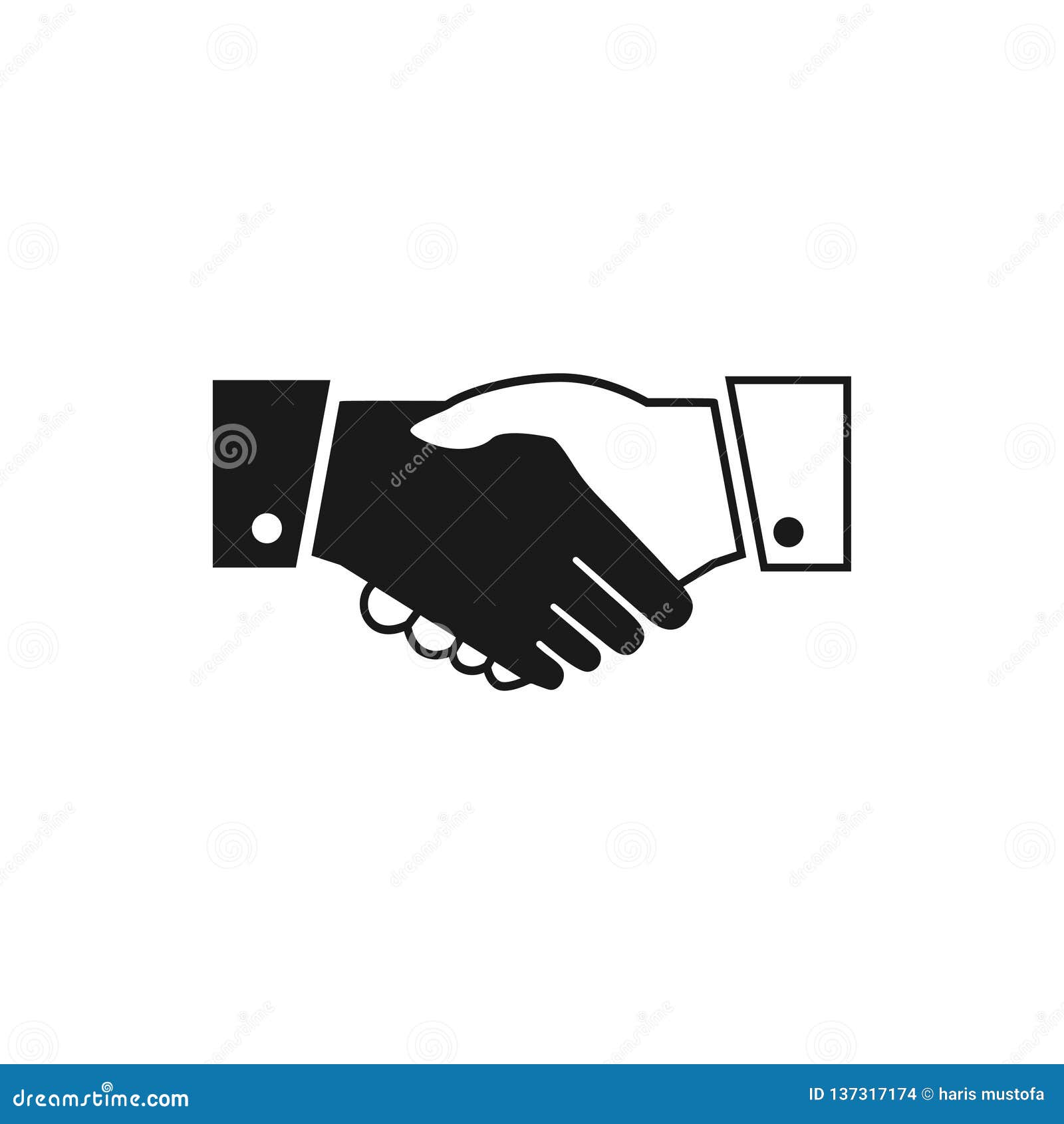 Handshake Icon Graphic Design Template Vector Stock Vector ...