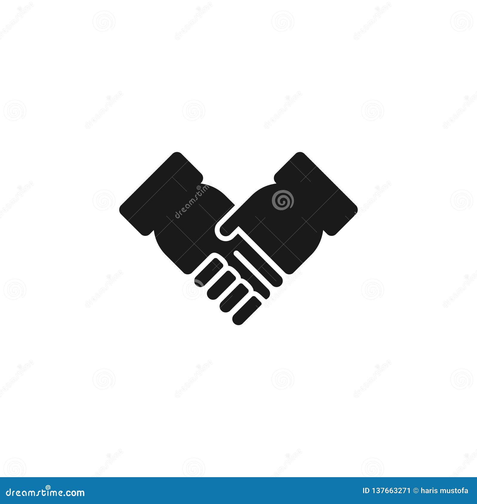 Handshake Icon Graphic Design Template Vector Stock Vector ...
