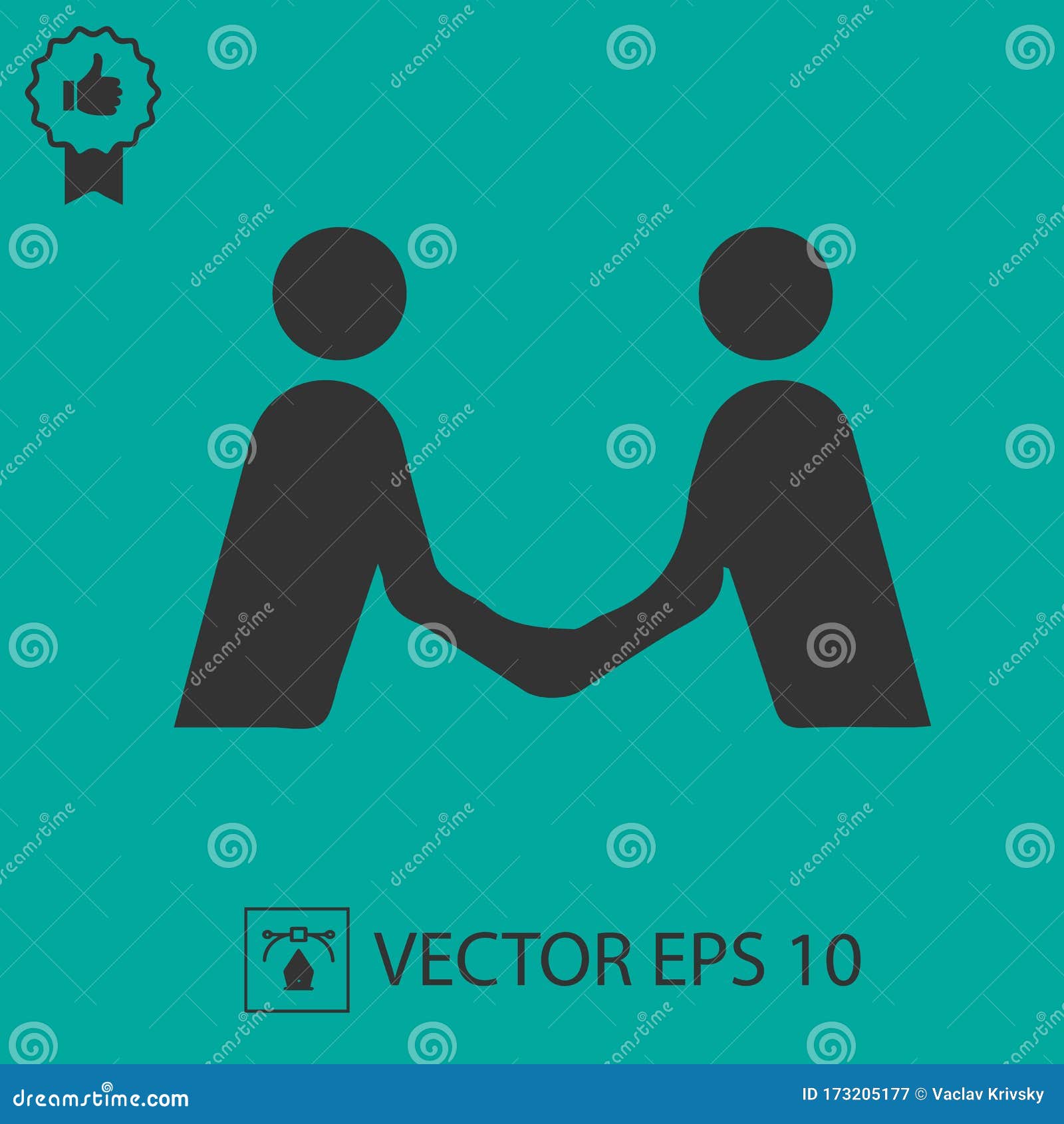 Handshake Icon. Hands Shaking Stock Vector - Illustration of graphic ...