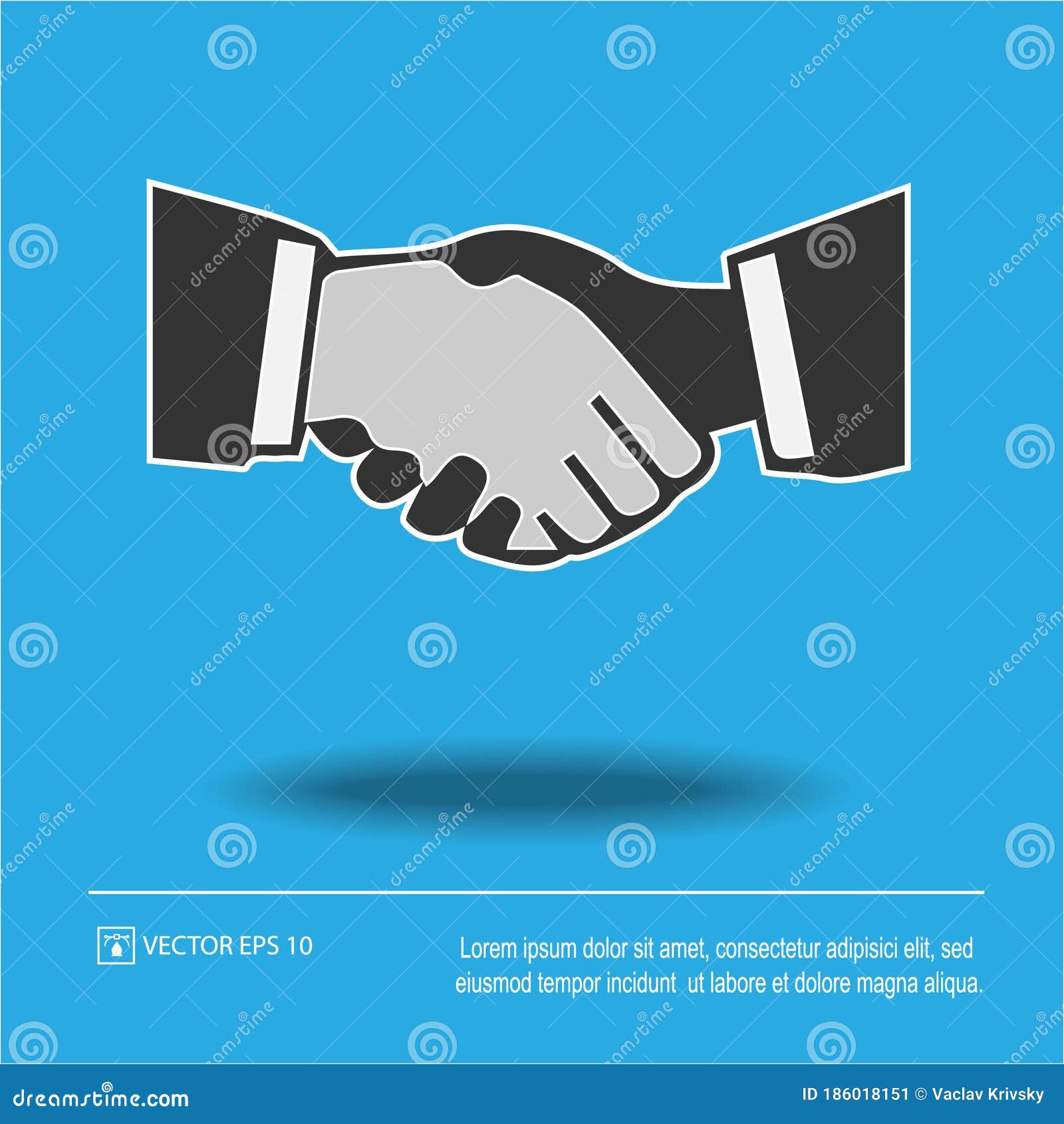 Handshake Icon. Hands Shaking Simple Isolated Pictogram Stock Vector ...