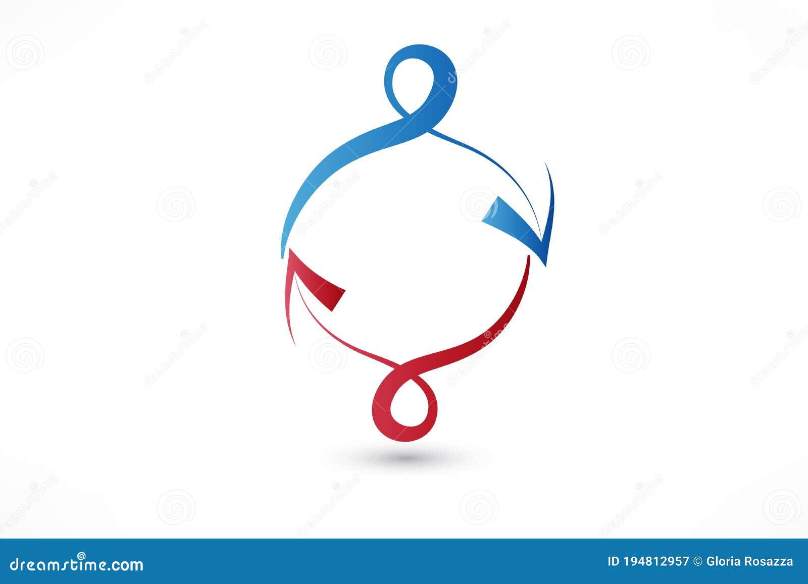Simple Connected Circles Diagram In Minimalist Design Vector ...