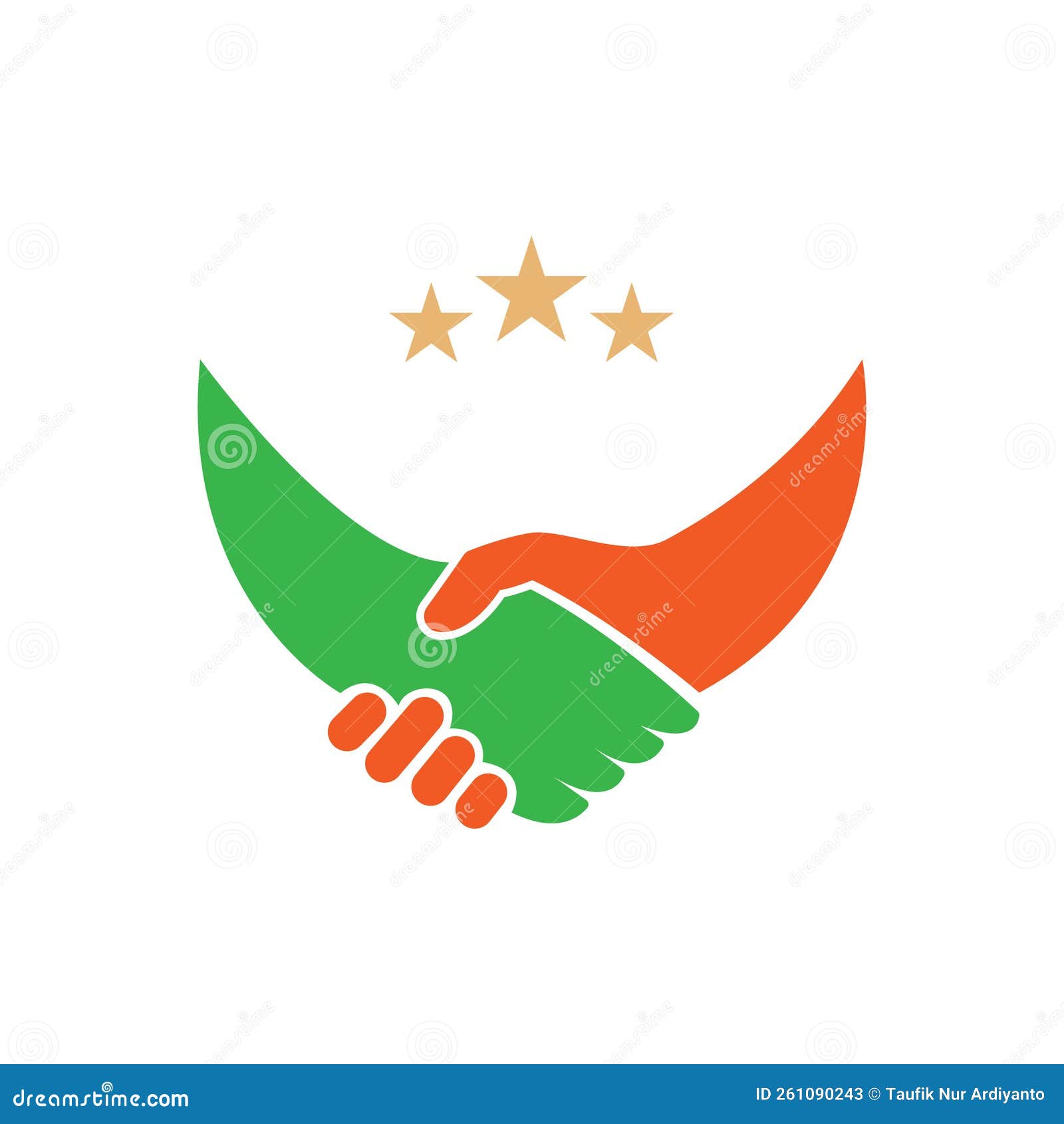 Handshake icon logo design stock illustration. Illustration of ...