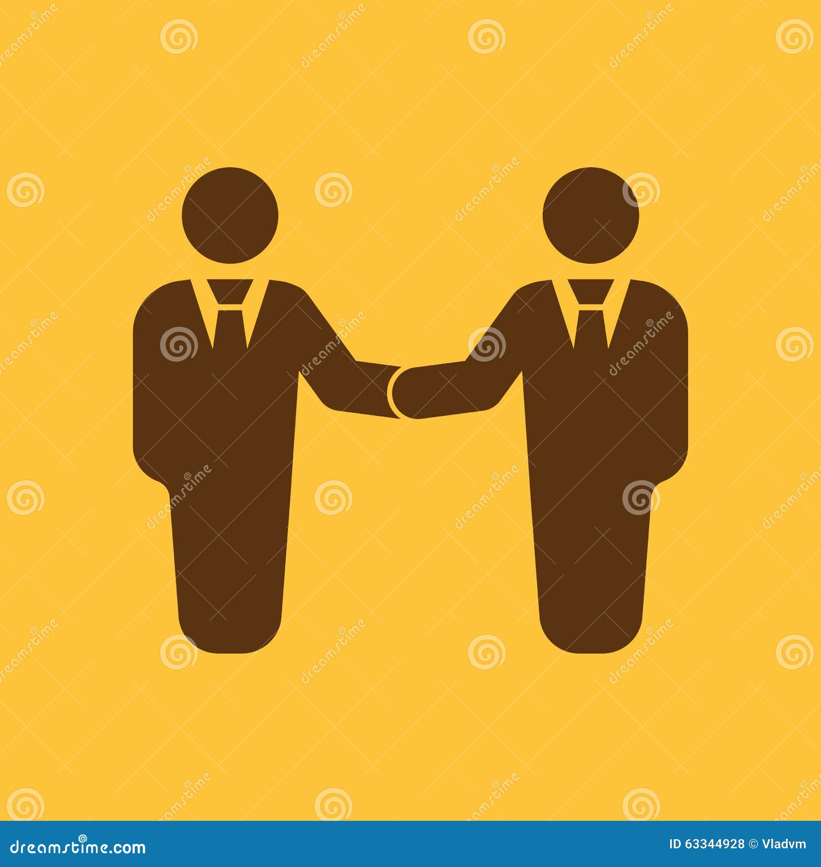The Handshake Icon. Partnership and Negotiation, Cooperation Symbol ...