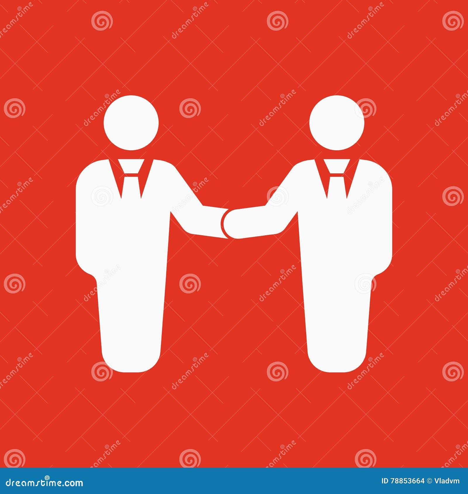 The Handshake Icon. Partnership and Negotiation, Cooperation Symbol ...