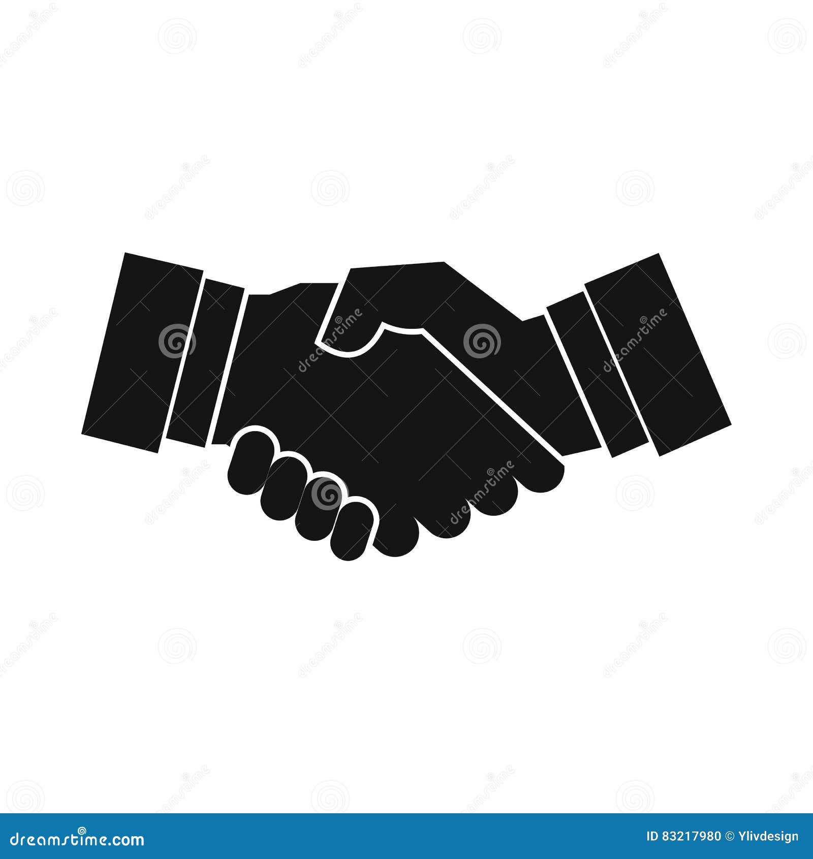 Handshake Icon, Simple Style Stock Vector - Illustration of application ...