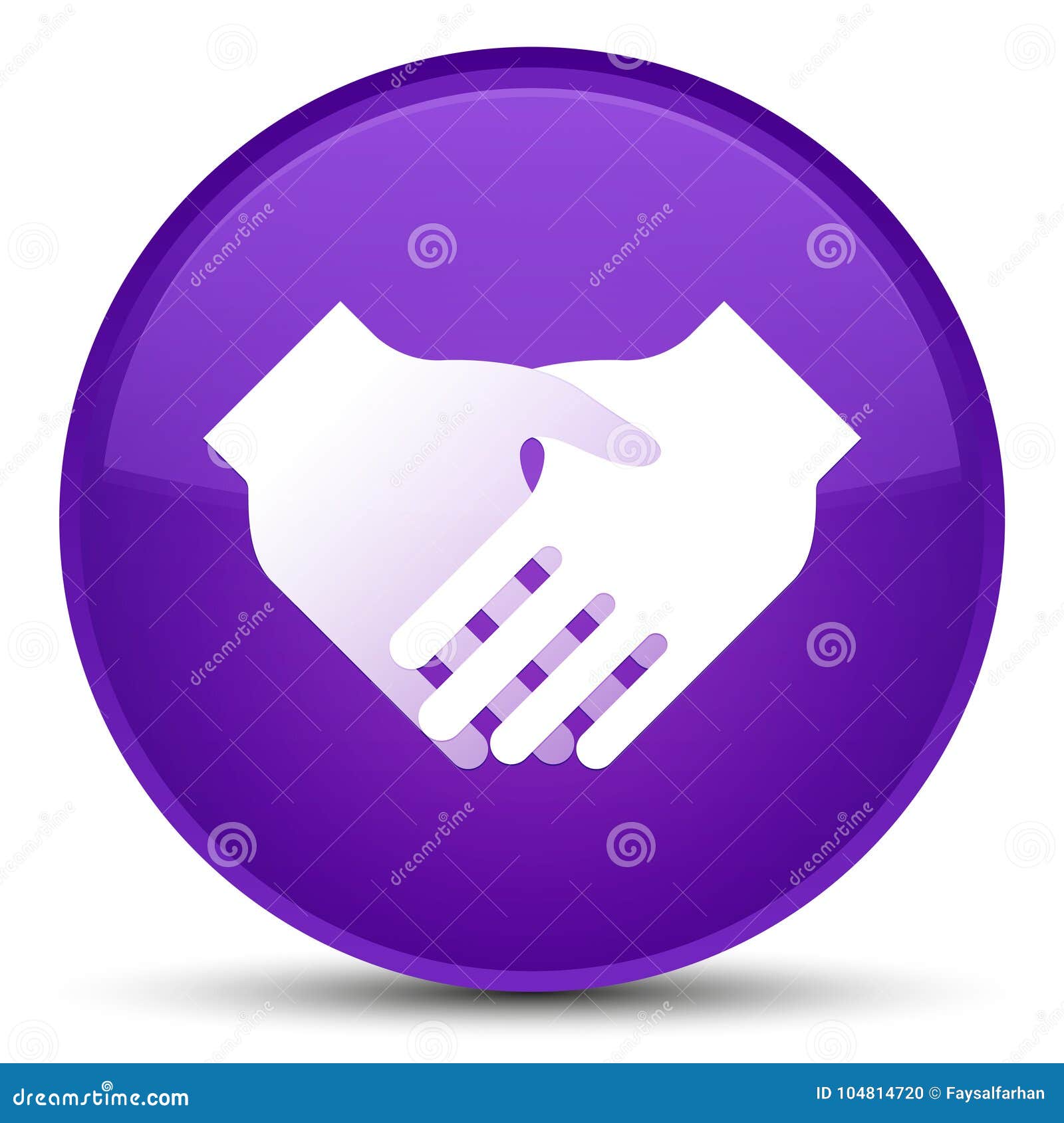 Shaking Hands Logo Purple