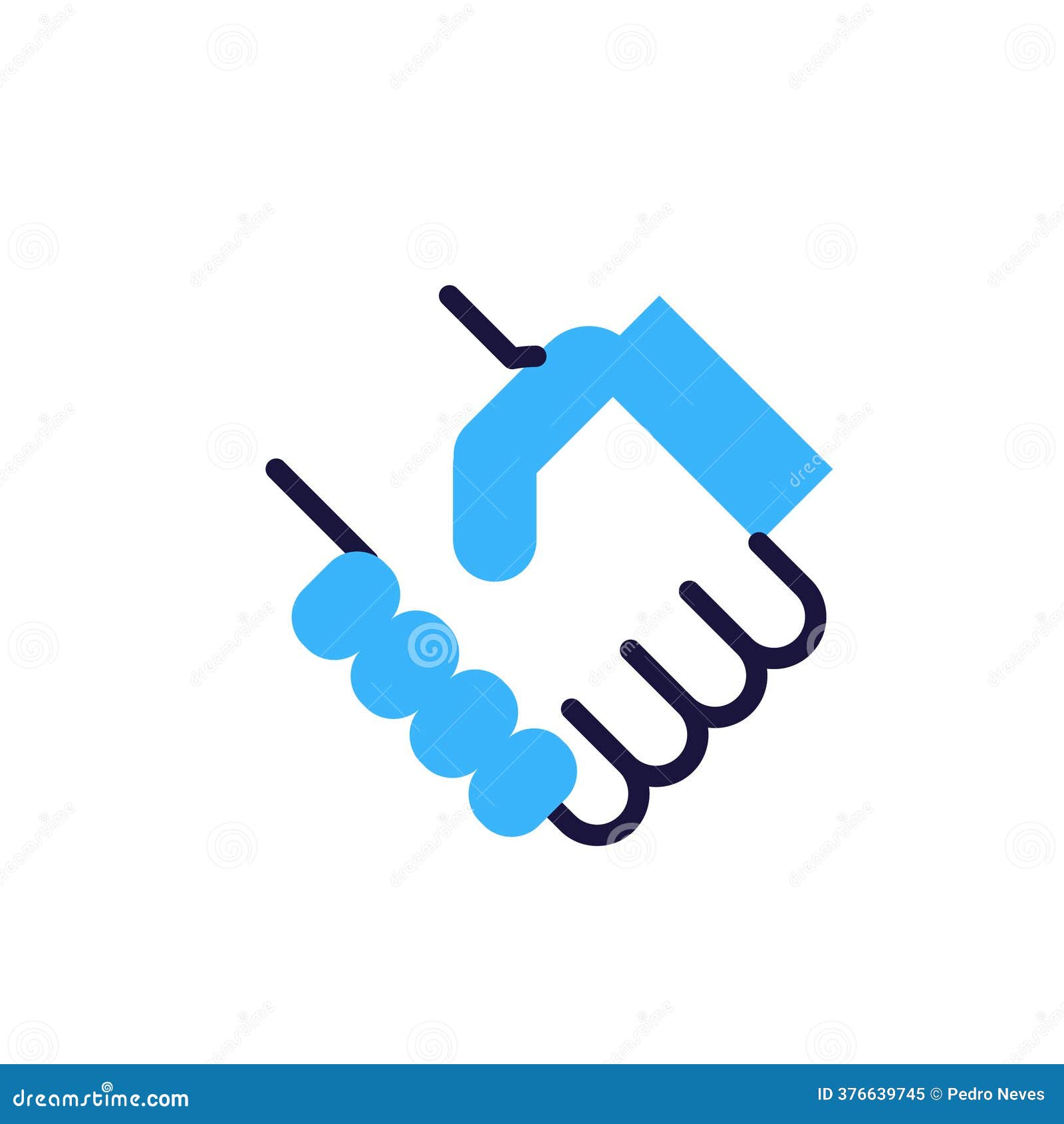 Partnership Vector. Handshake Icon Eps 10. Hands Shaking. Businessman ...