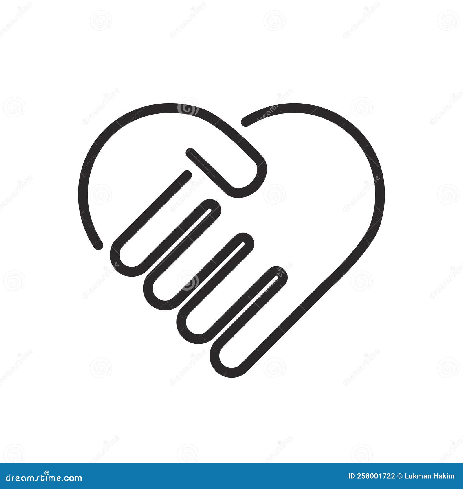 Handshake Icon Simple Vector Illustration. Deal or Partner Agreement ...