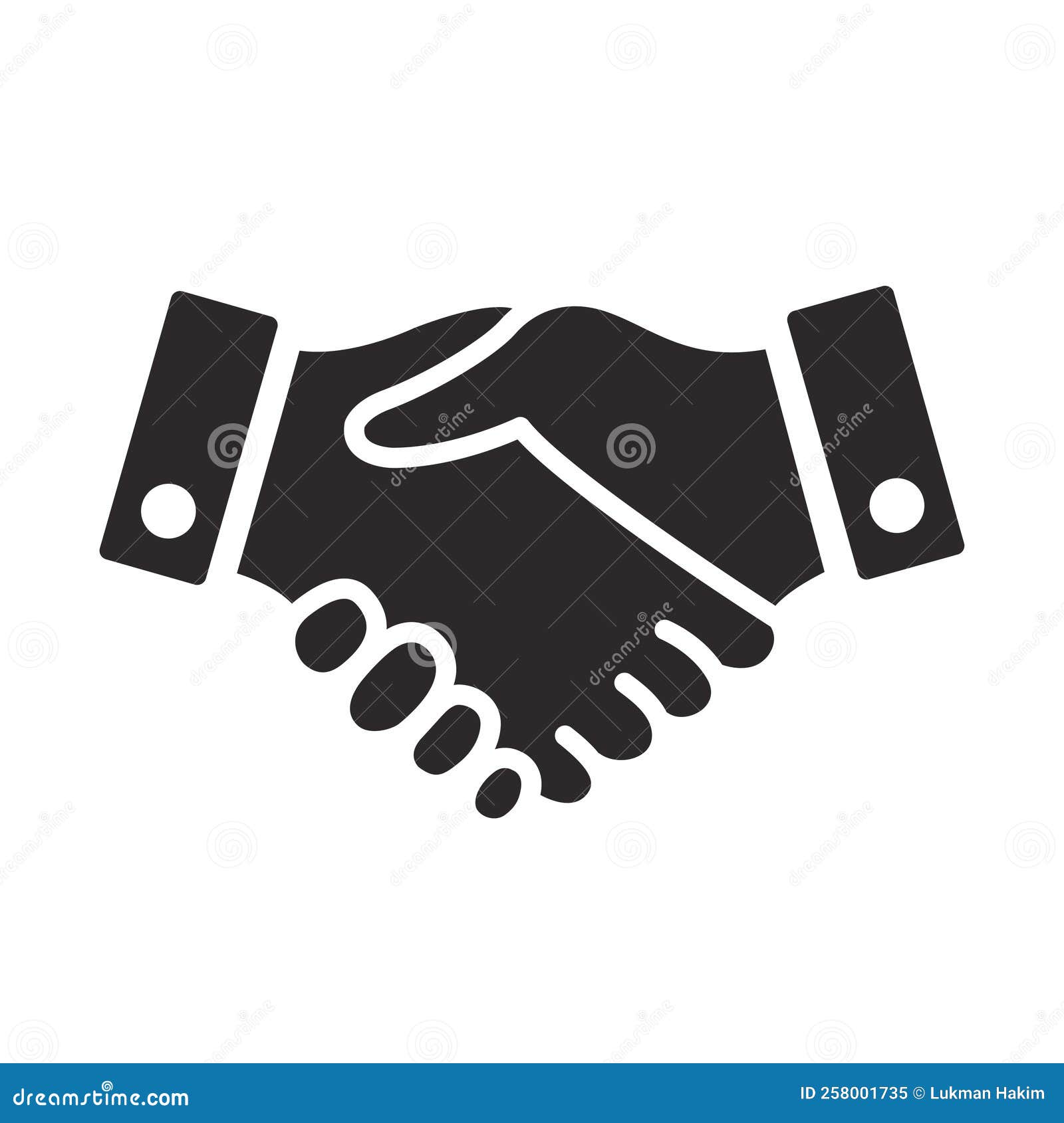 Handshake Icon Simple Vector Illustration Flat Icon Isolated on the ...