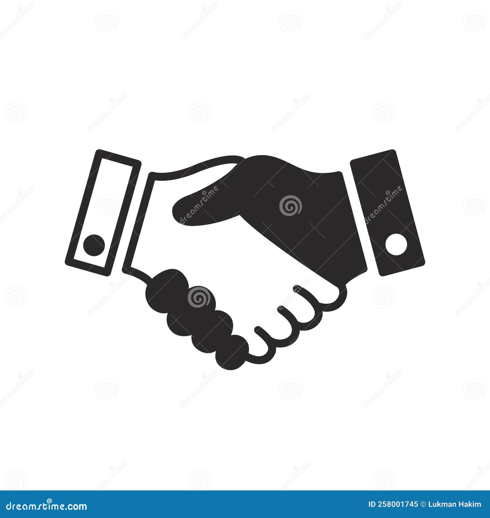 Vector of Handshake Icon - Vector Iconic Design Stock Vector ...
