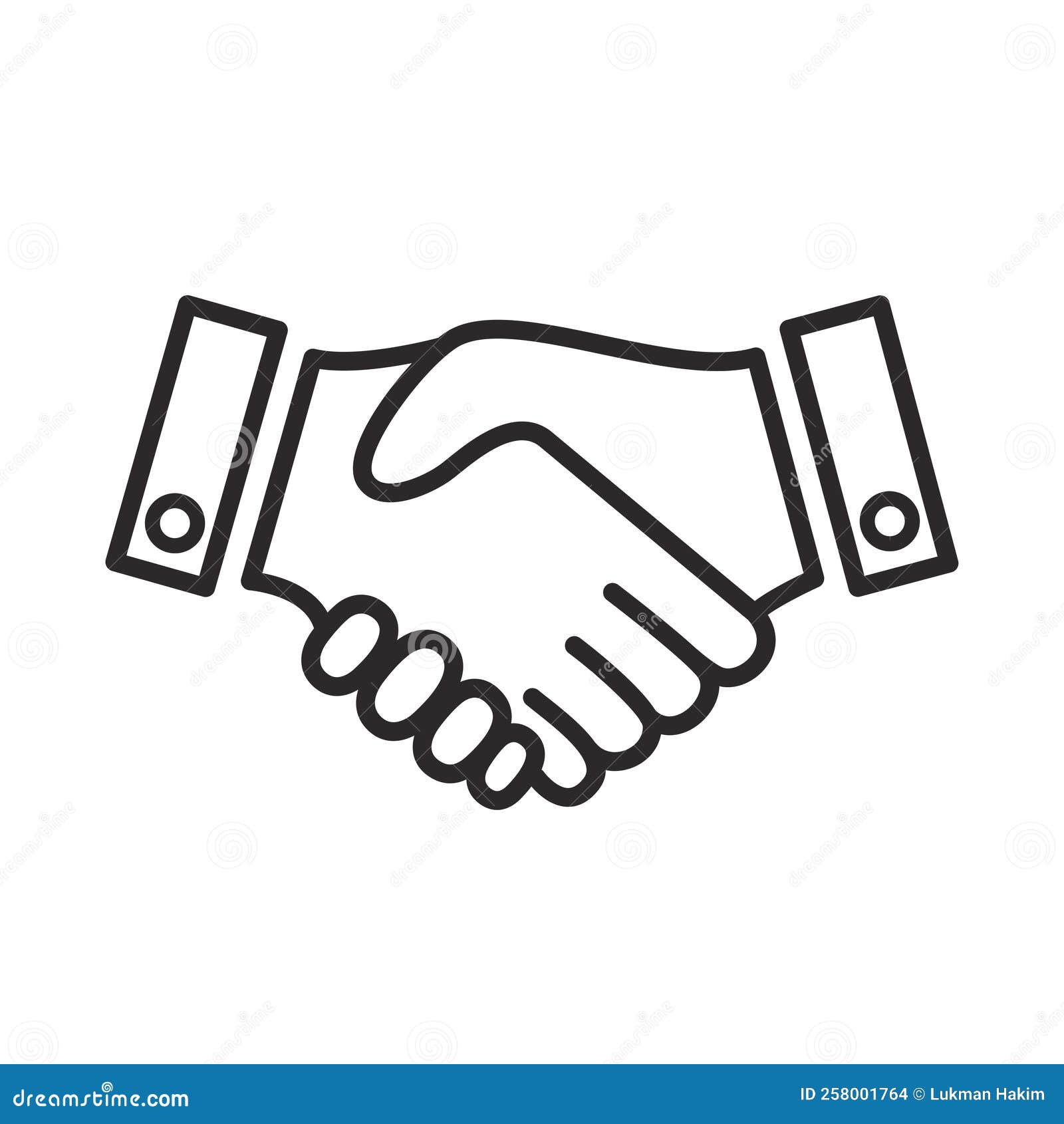 Vector of Handshake Icon - Vector Iconic Design Stock Vector ...