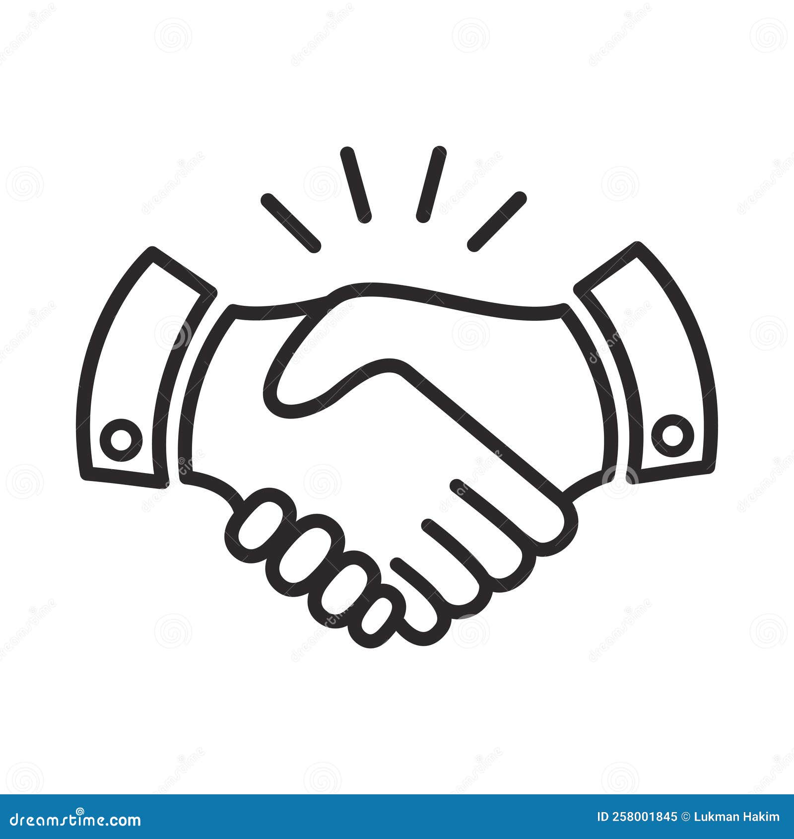 Handshake Icon Simple Vector Illustration Flat Icon Isolated on the ...