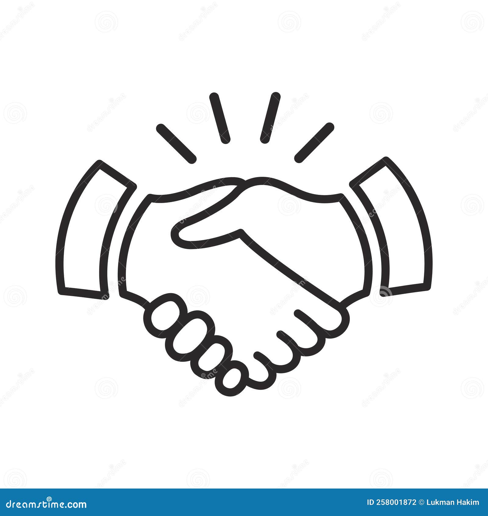 Handshake Icon Simple Vector Illustration Flat Icon Isolated on the ...