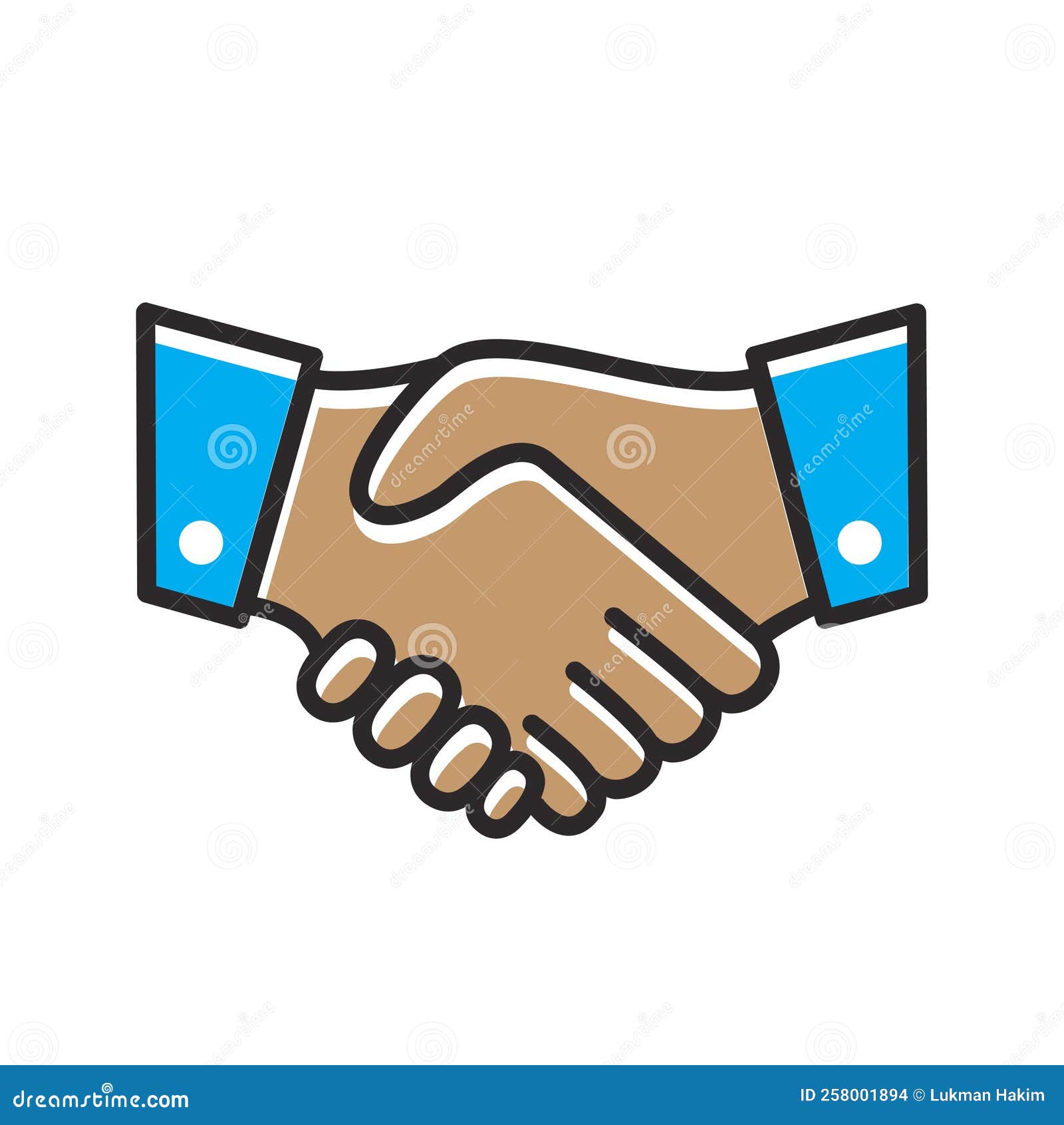 Handshake Icon Simple Vector Illustration Flat Icon Isolated on the ...