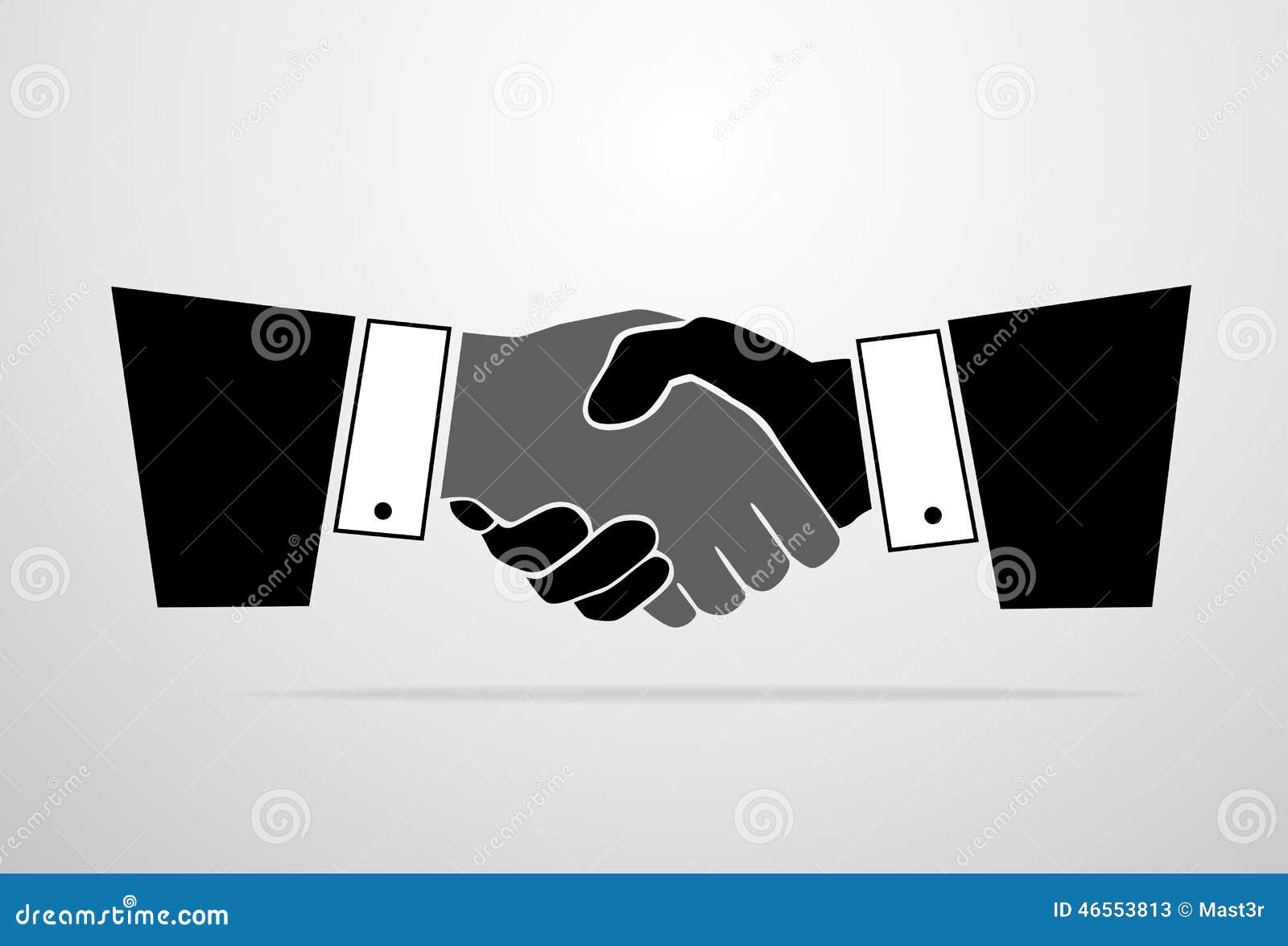 Handshake Silhouette Vector