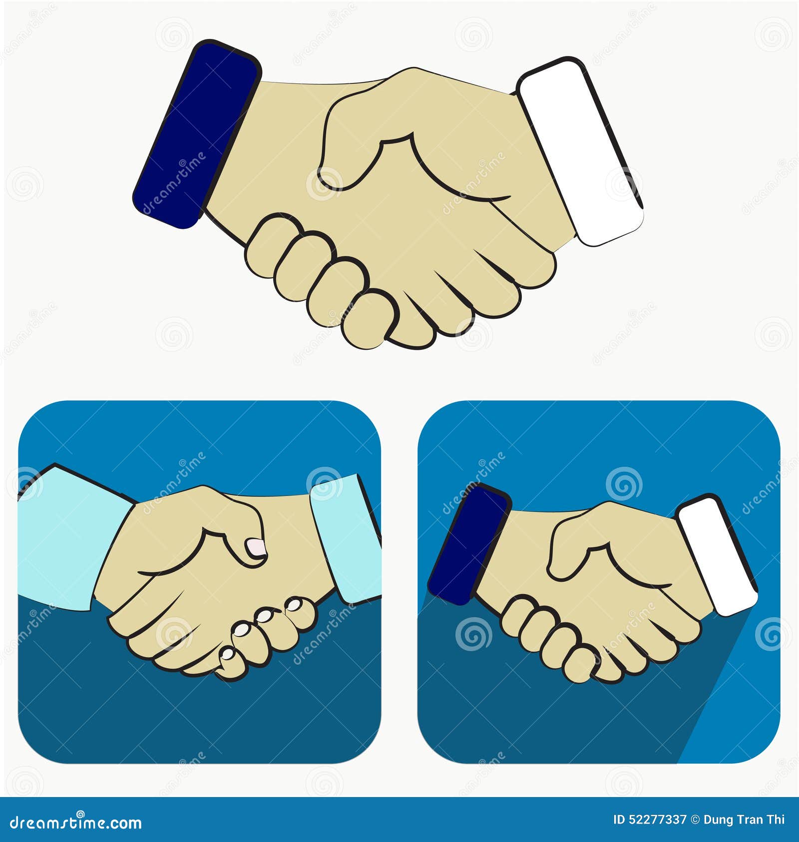 Handshake Icons. World, Smile Happy Face. Cartoon Vector ...