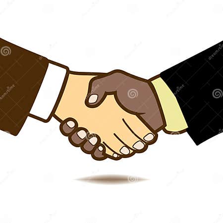 Handshake stock vector. Illustration of contract, consent - 51440370