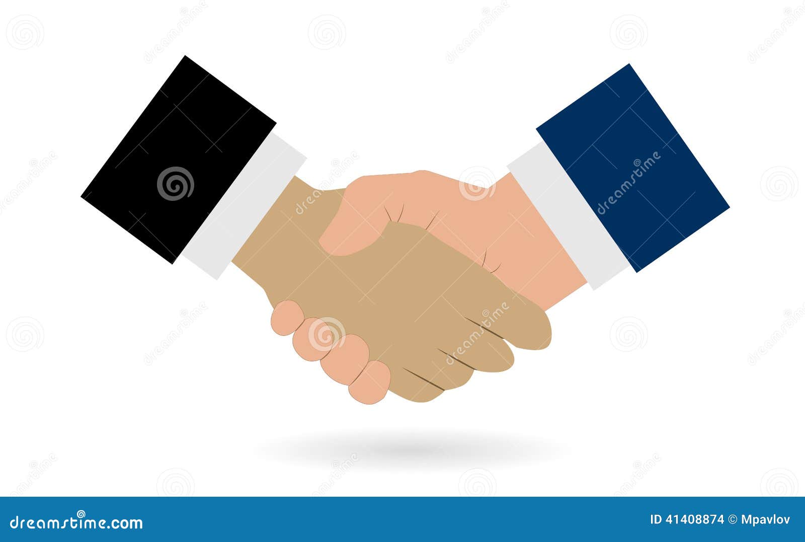 Handshake illustration stock vector. Illustration of handshake - 41408874