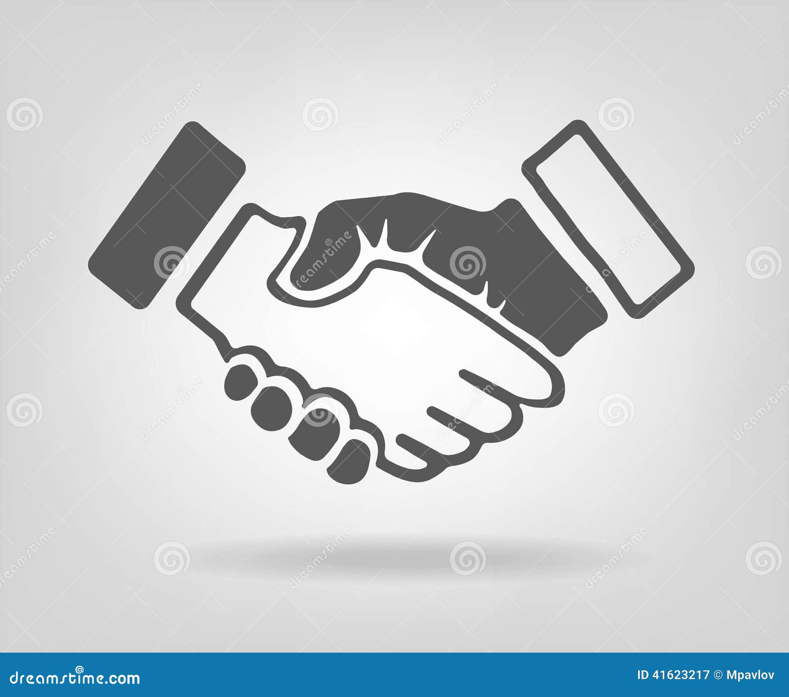 Handshake illustration stock vector. Illustration of handshake - 41623217