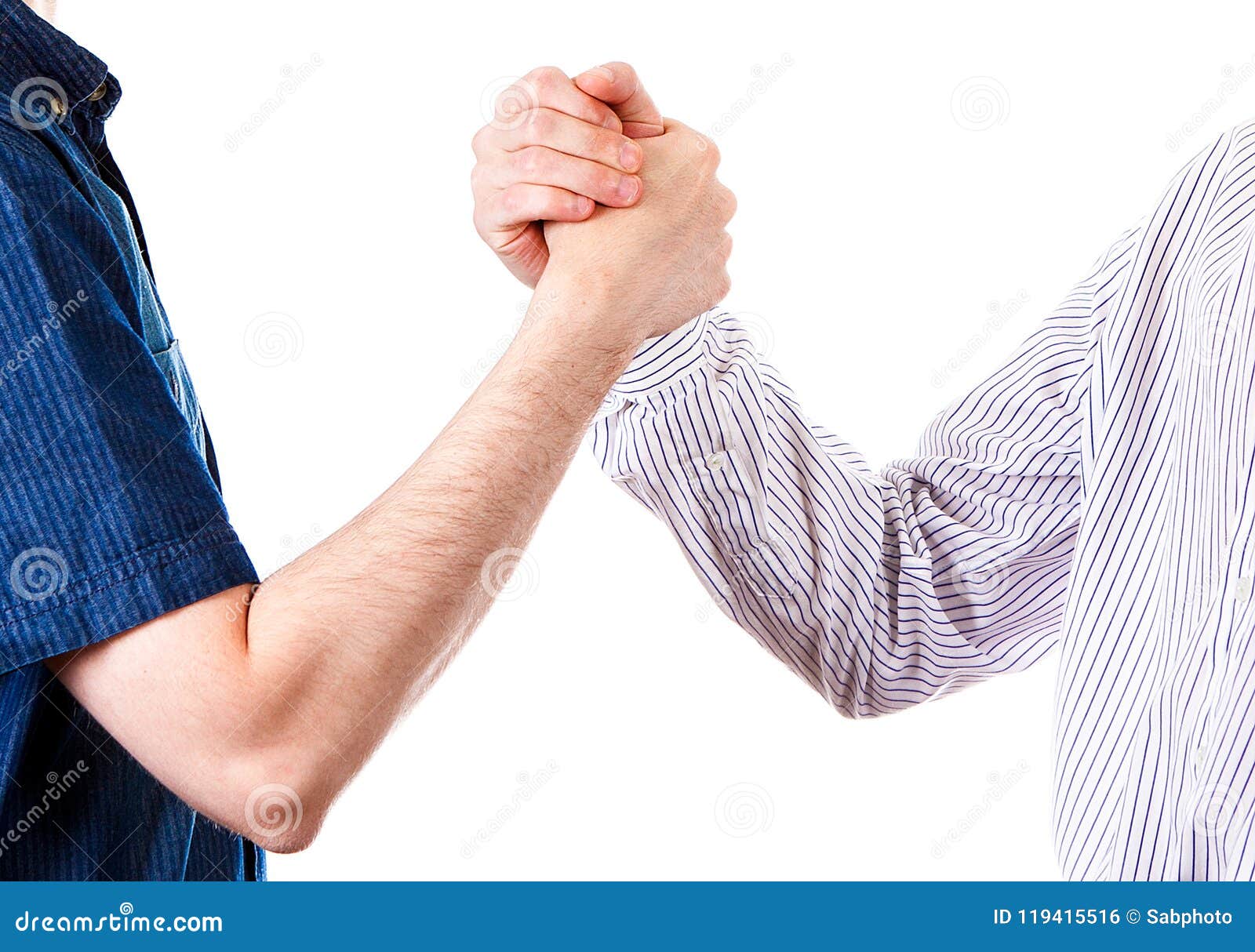 Handshake Isolated closeup stock photo. Image of meeting - 119415516