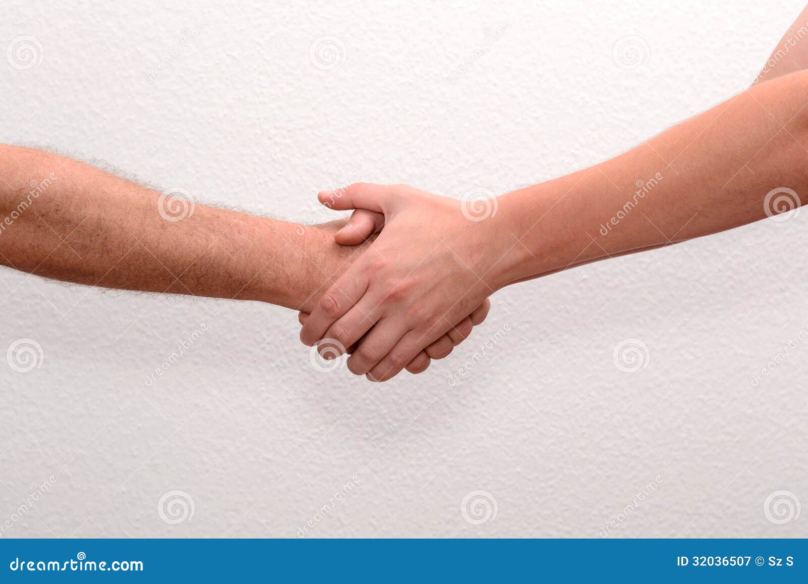 Handshake Isolated Over the Wall Stock Image - Image of double, shaking ...