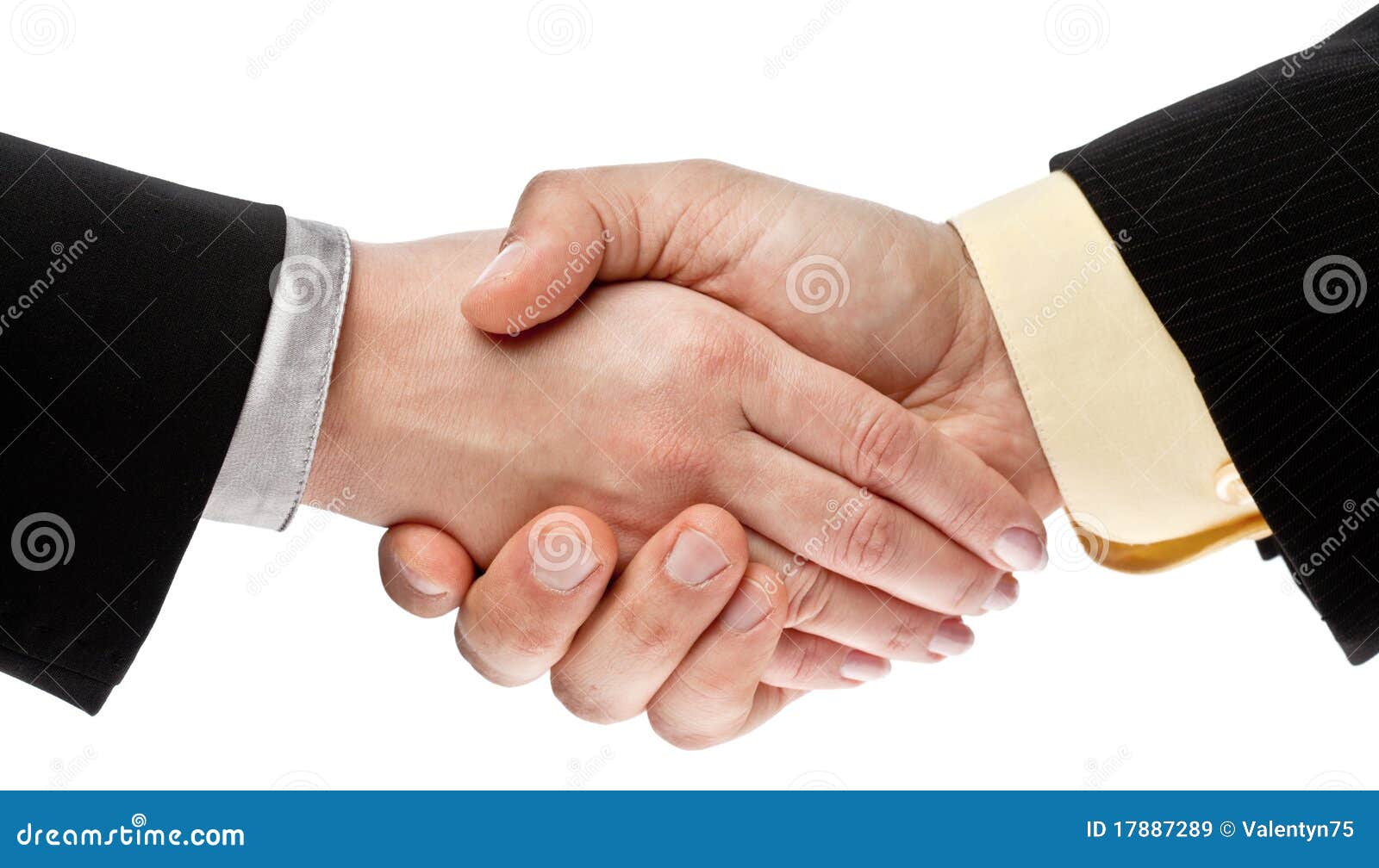 Handshake Isolated On Business Office Background Royalty-Free Stock ...