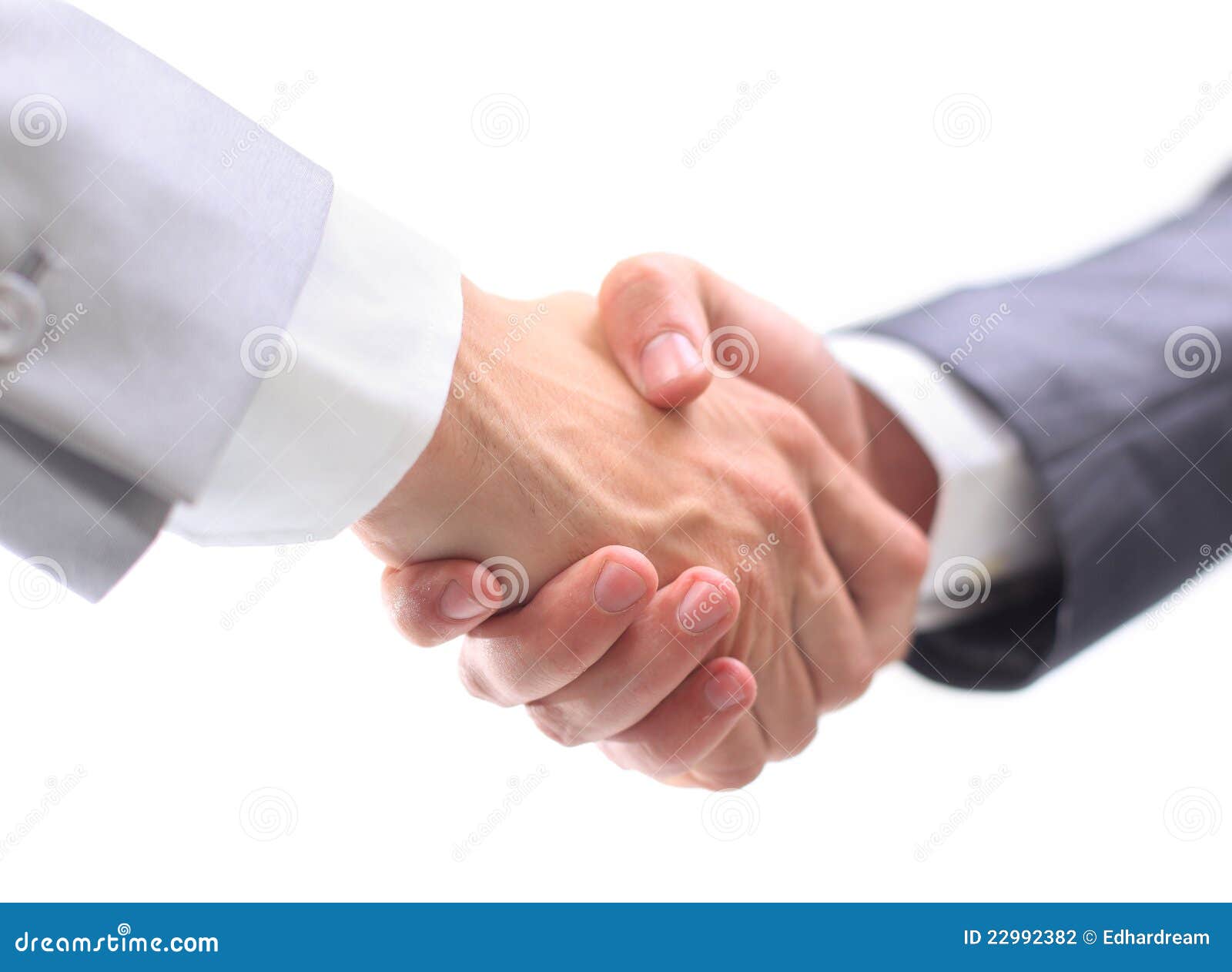 Handshake Isolated On Business Office Background Royalty-Free Stock ...