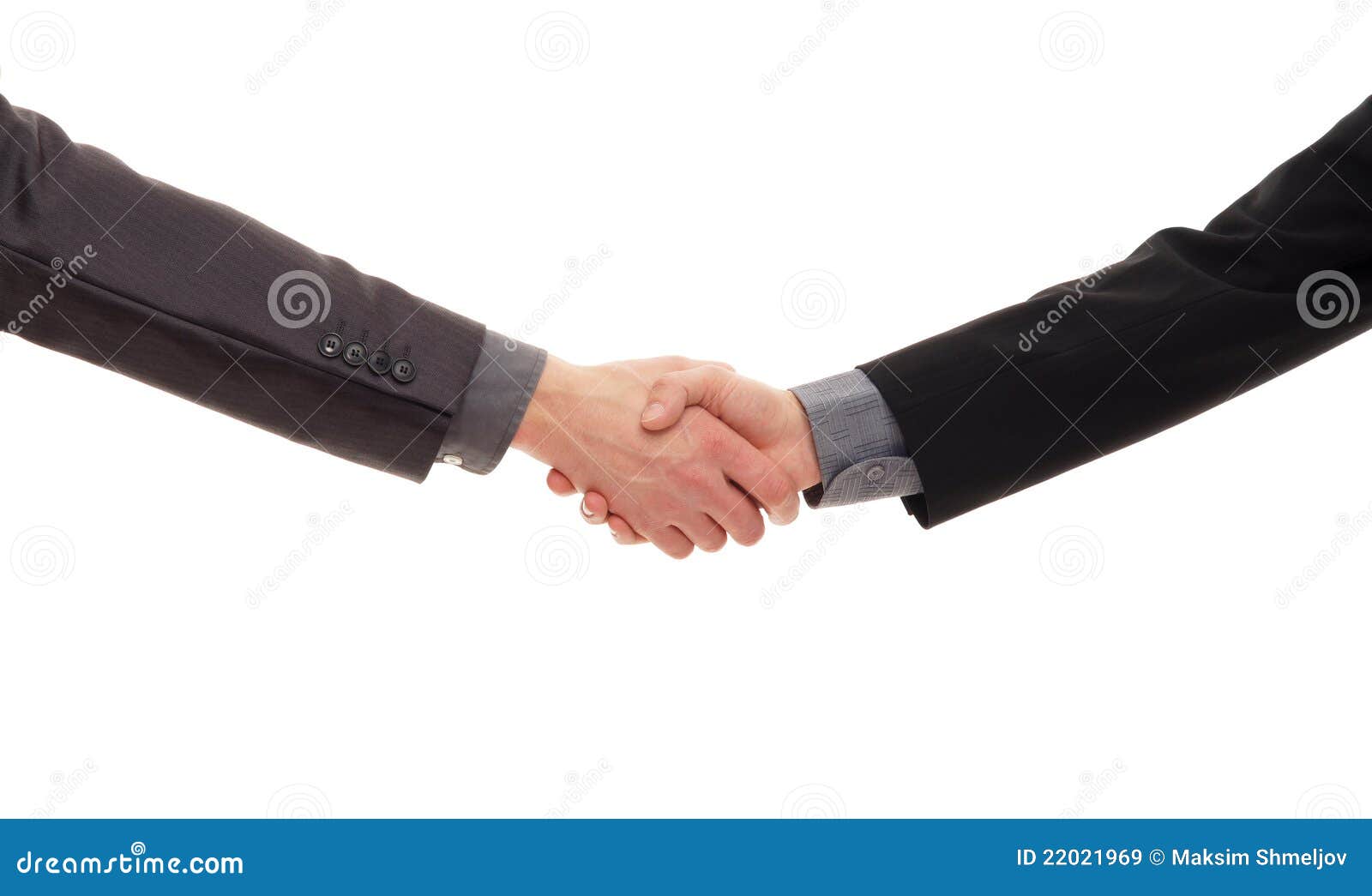 Handshake Isolated on a White Background Stock Image - Image of deal ...