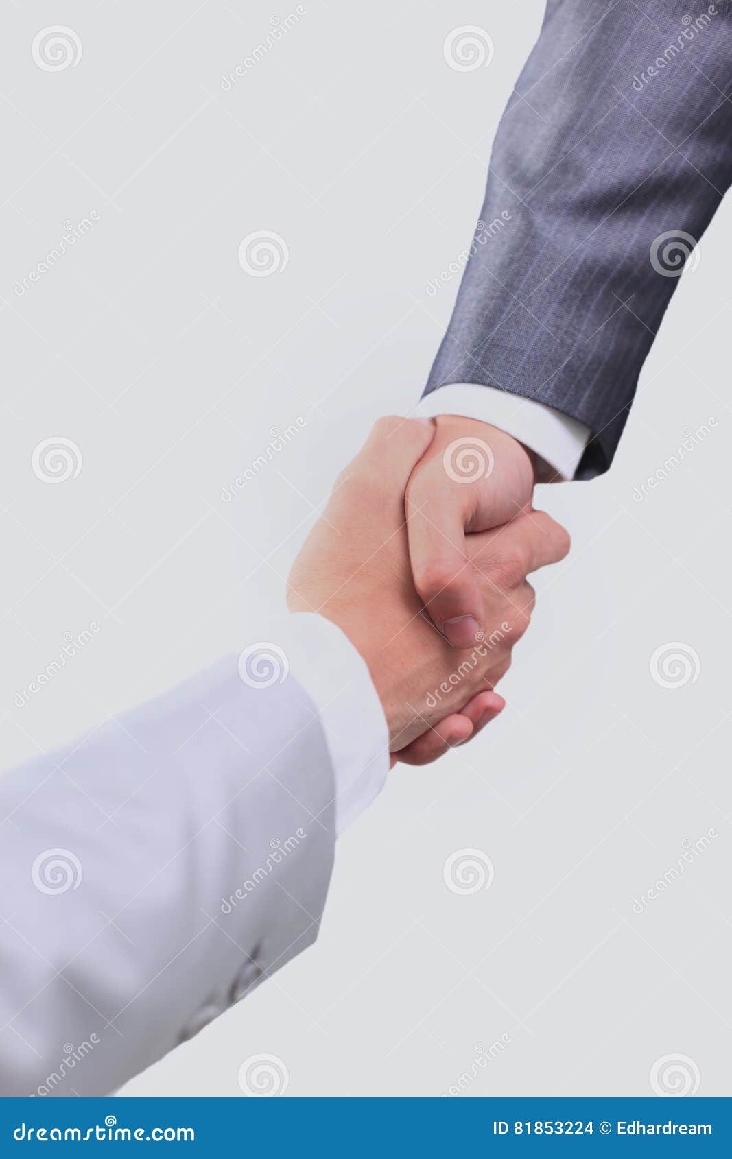 Handshake Isolated on White Background Stock Photo - Image of group ...