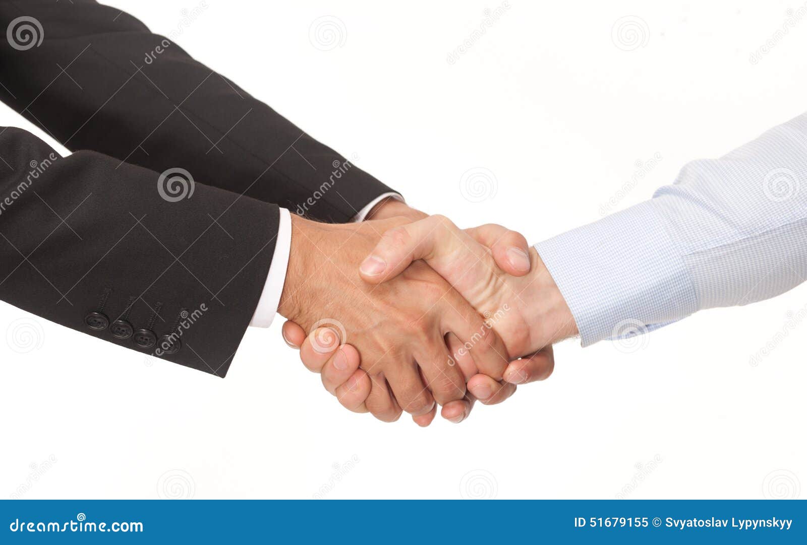Handshake Isolated on White Stock Image - Image of male, finance: 51679155
