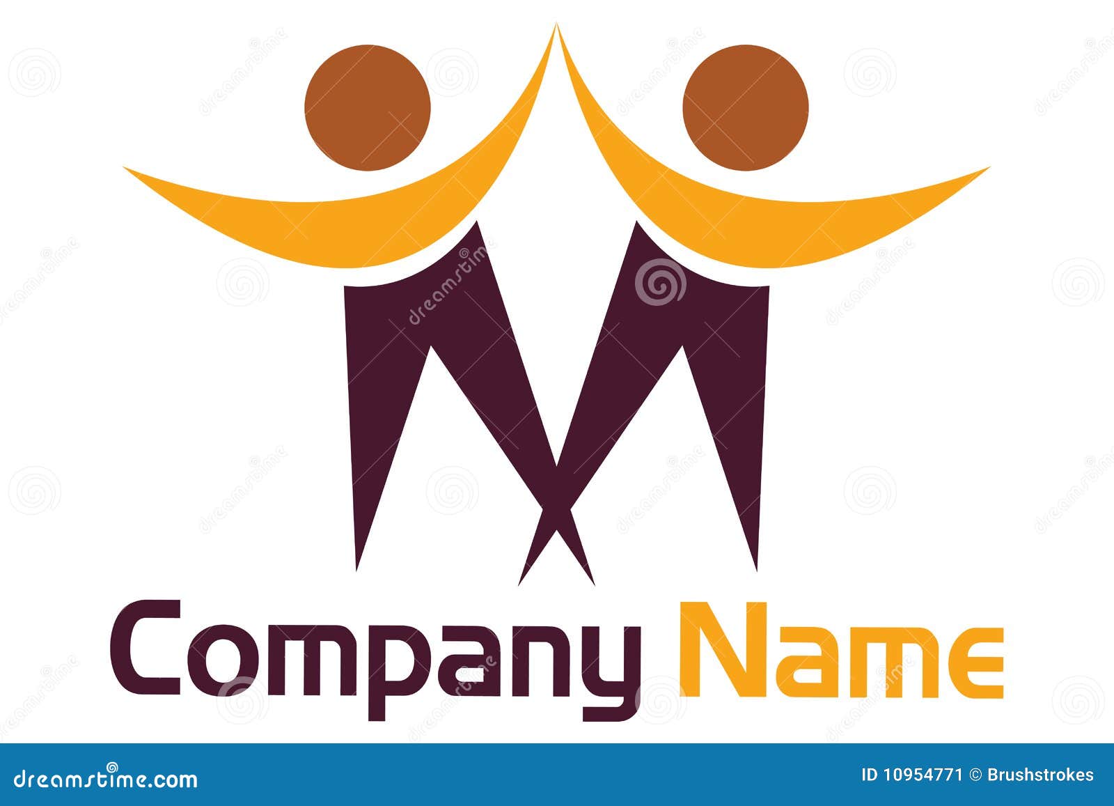 Handshake logo stock illustration. Illustration of commercial - 10954771