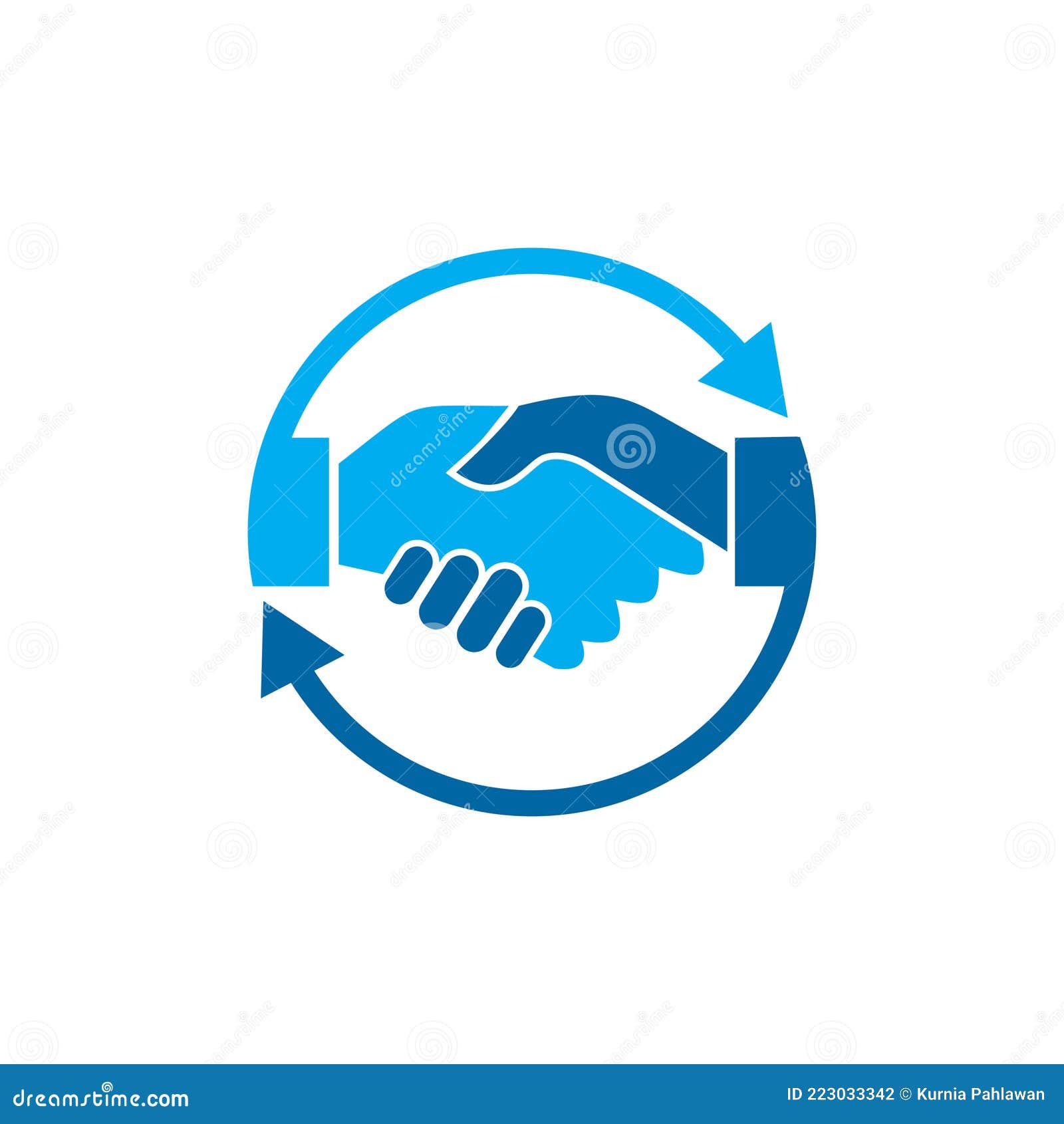 Handshake Logo , Business Logo Vector Stock Illustration - Illustration ...
