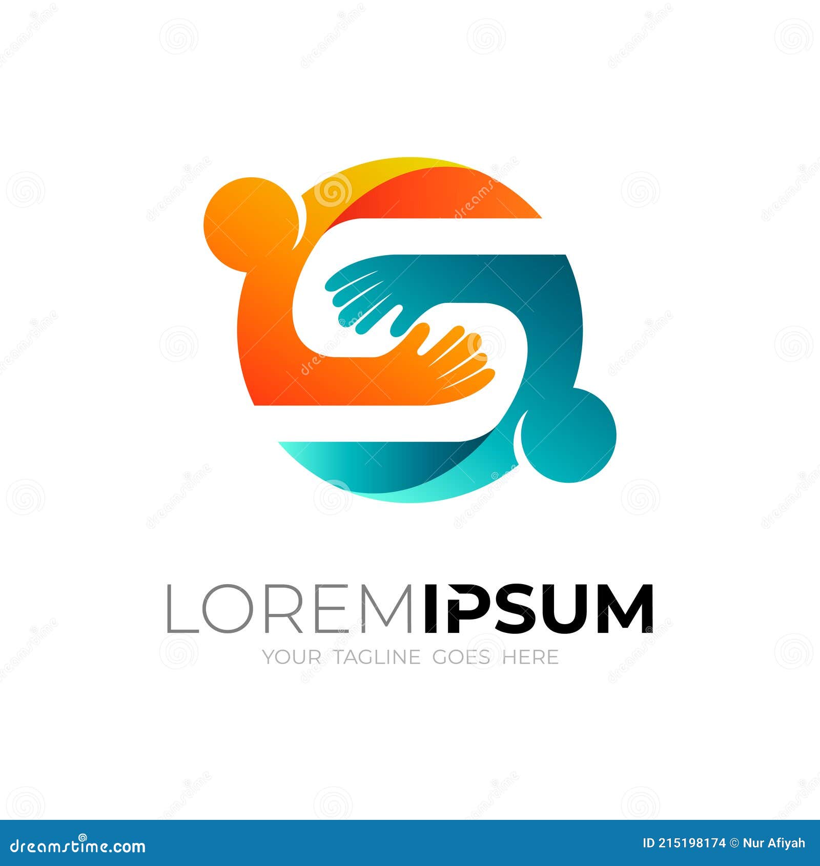 Abstract Handshake Logo